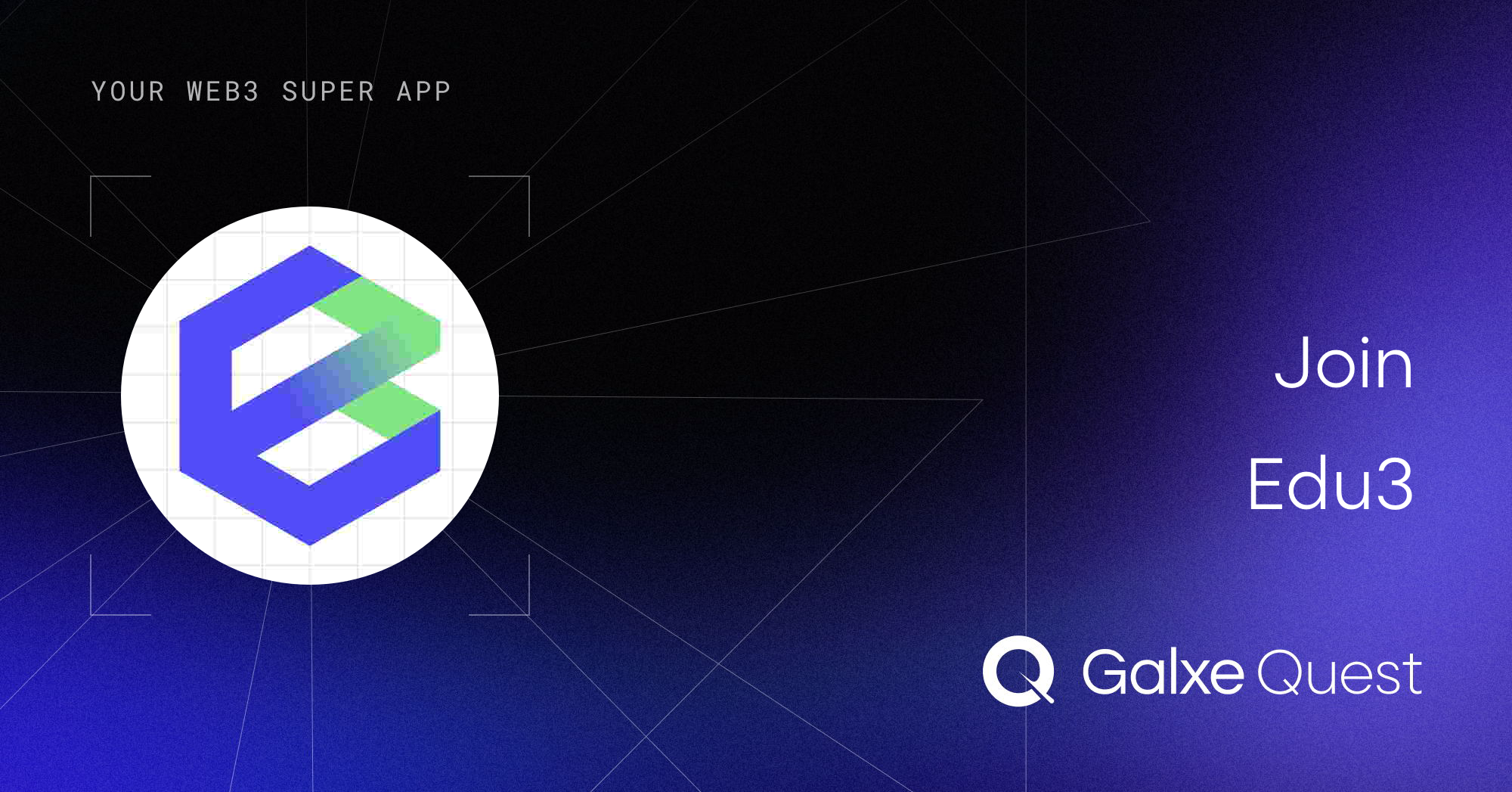 Join Edu3 on Galxe Quest