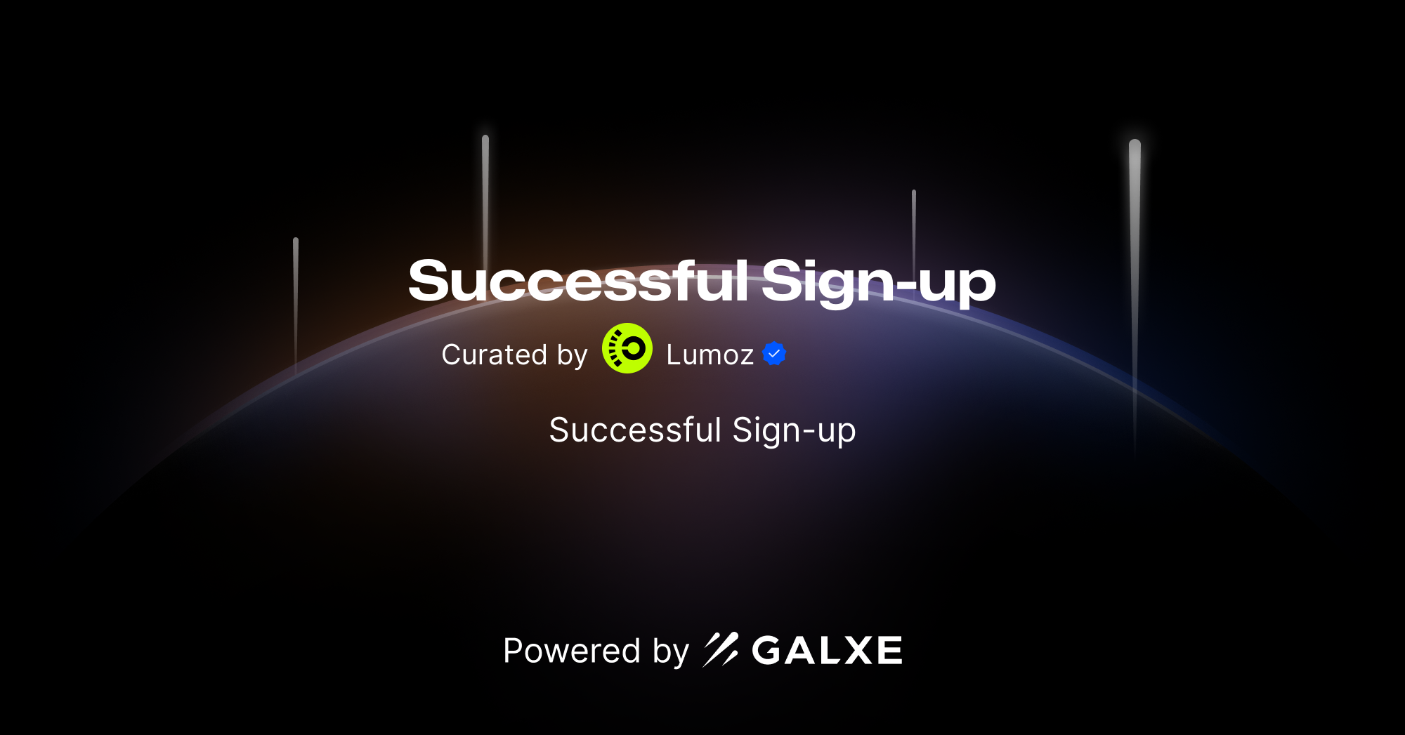 Successful Sign-up Credential | Galxe