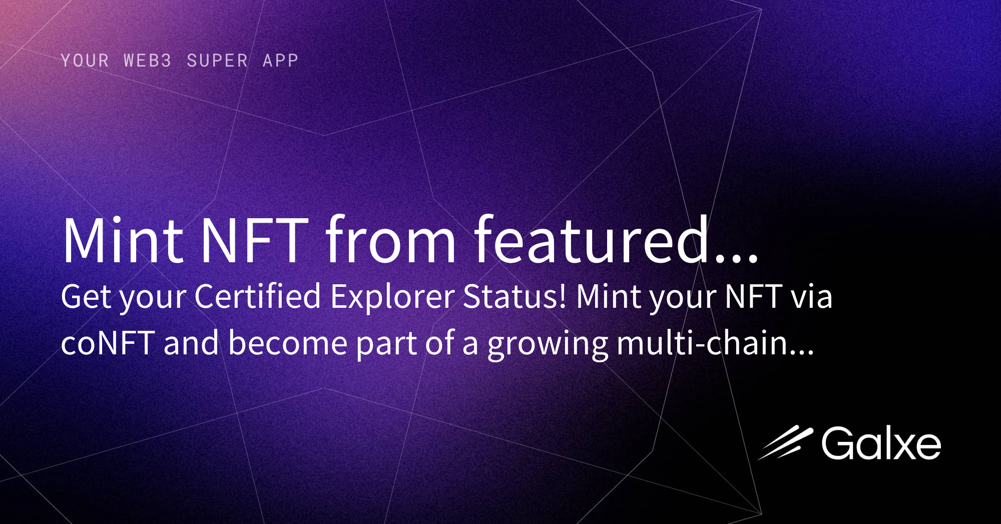 Mint NFT from featured collection Credential | Galxe