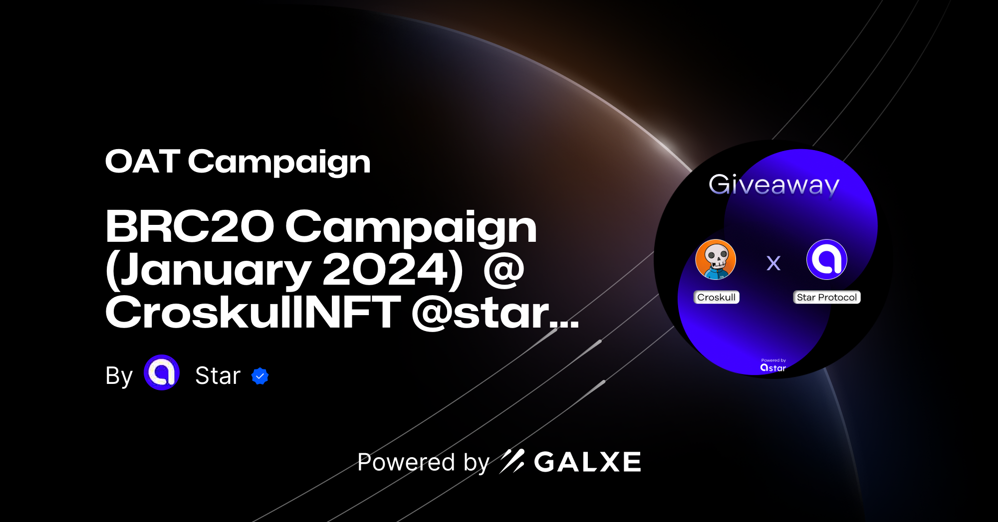 BRC20 Campaign (January 2024) @CroskullNFT @star_protocol by XSTAR | Galxe Quest
