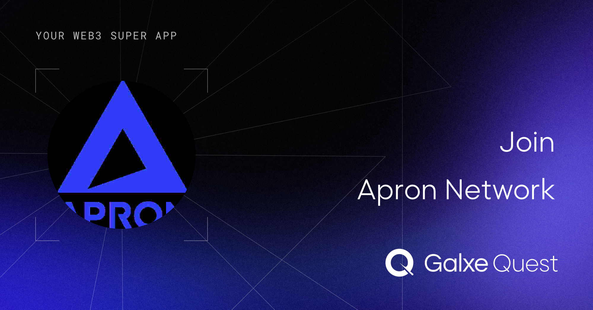 Join Apron Network on Galxe Quest