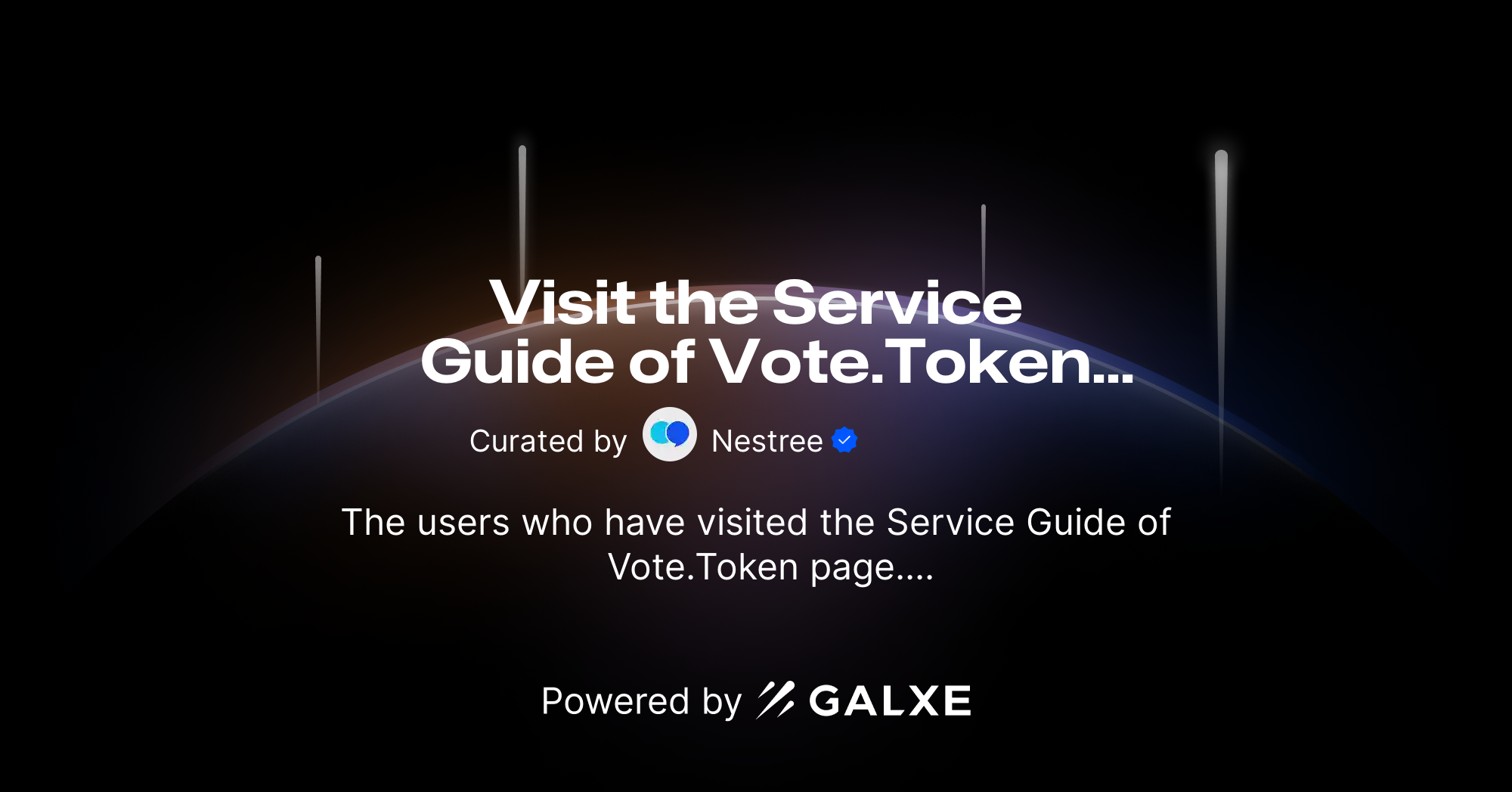 Visit the Service Guide of Vote.Token Credential | Galxe