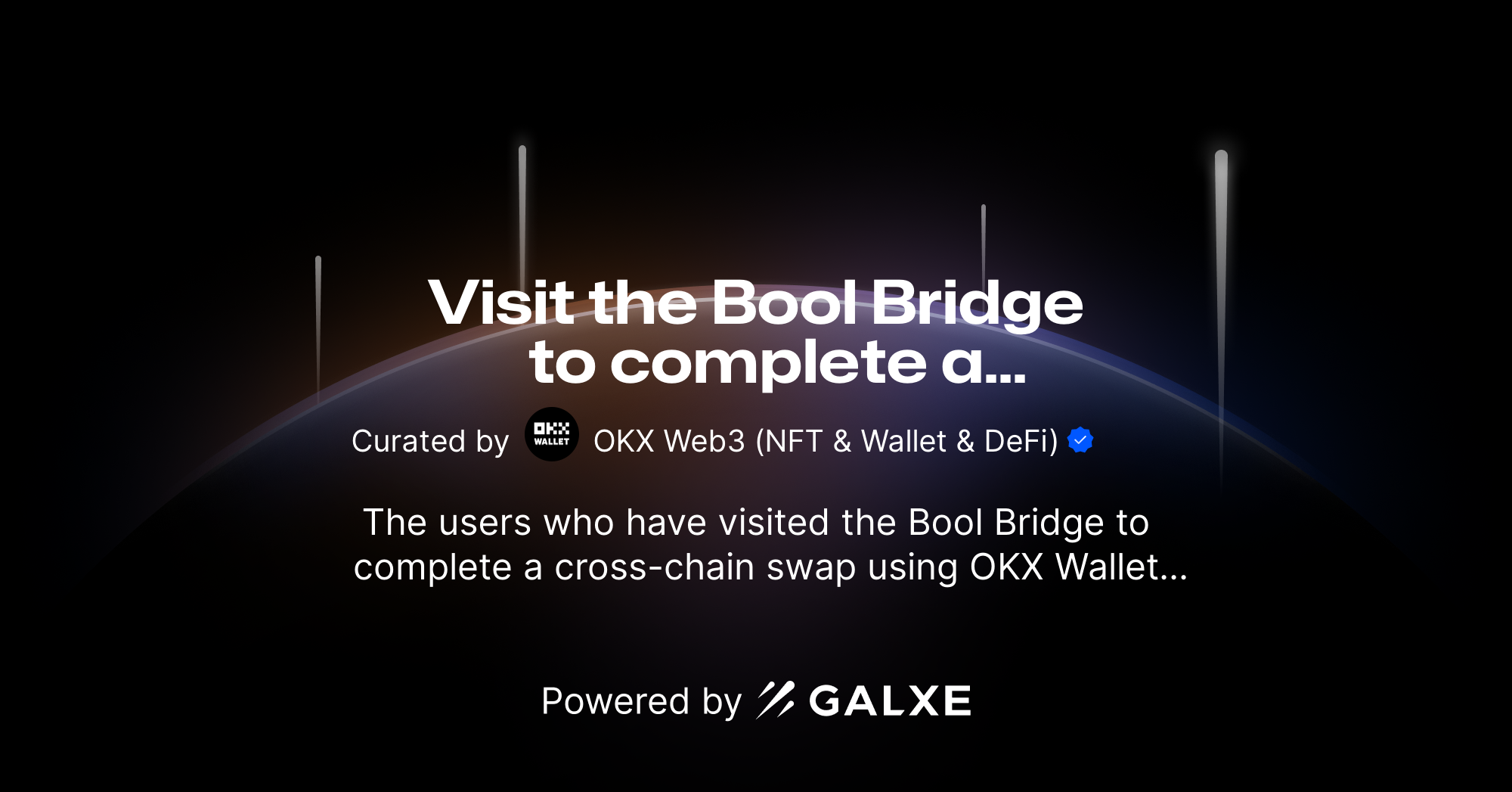 Visit the Bool Bridge to complete a cross-chain swap using OKX Wallet ...