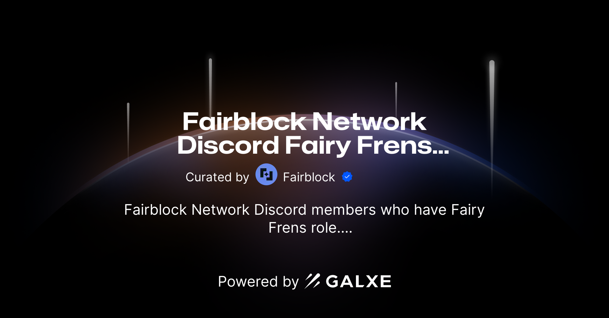 Fairblock Network Discord Fairy Frens Credential | Galxe