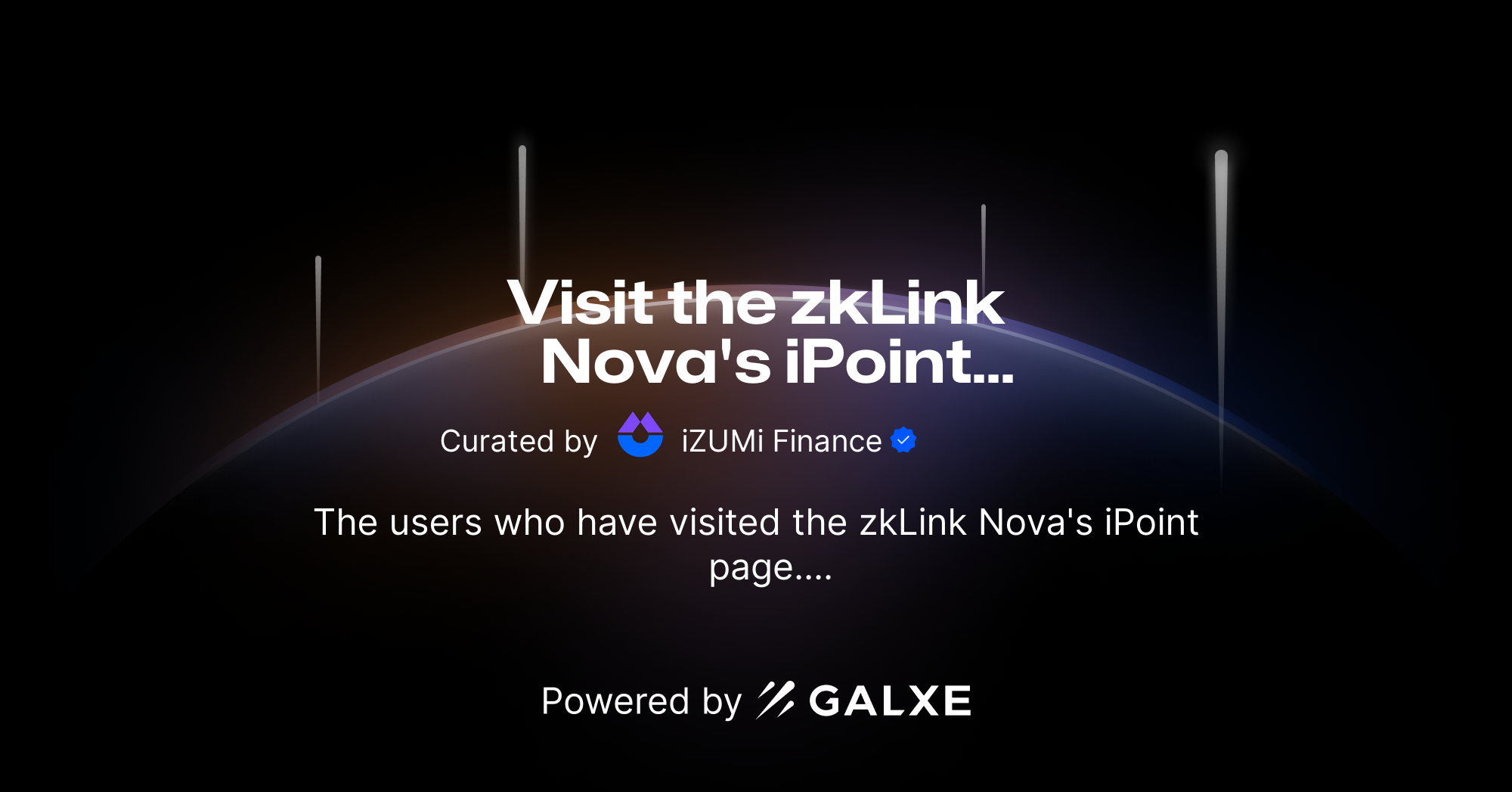 Visit the zkLink Nova's iPoint Credential | Galxe