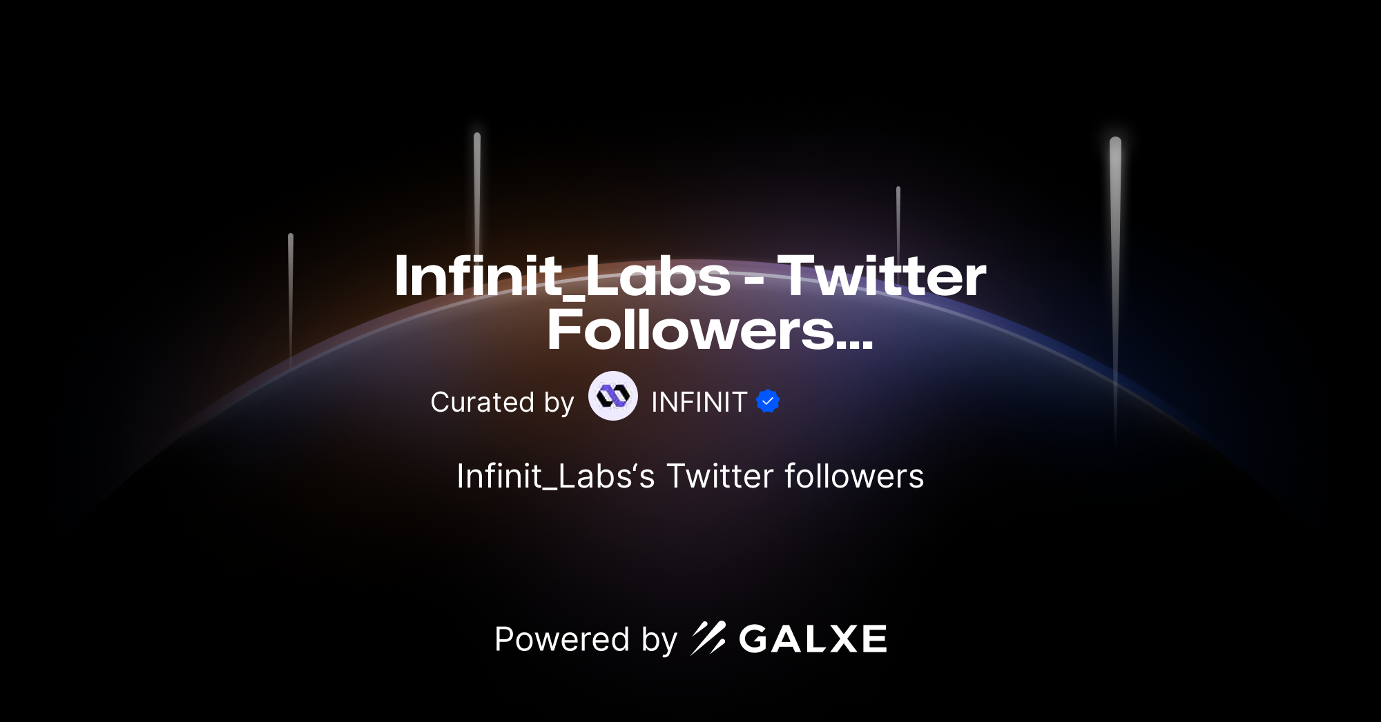 Infinit_Labs - Twitter Followers Credential | Galxe
