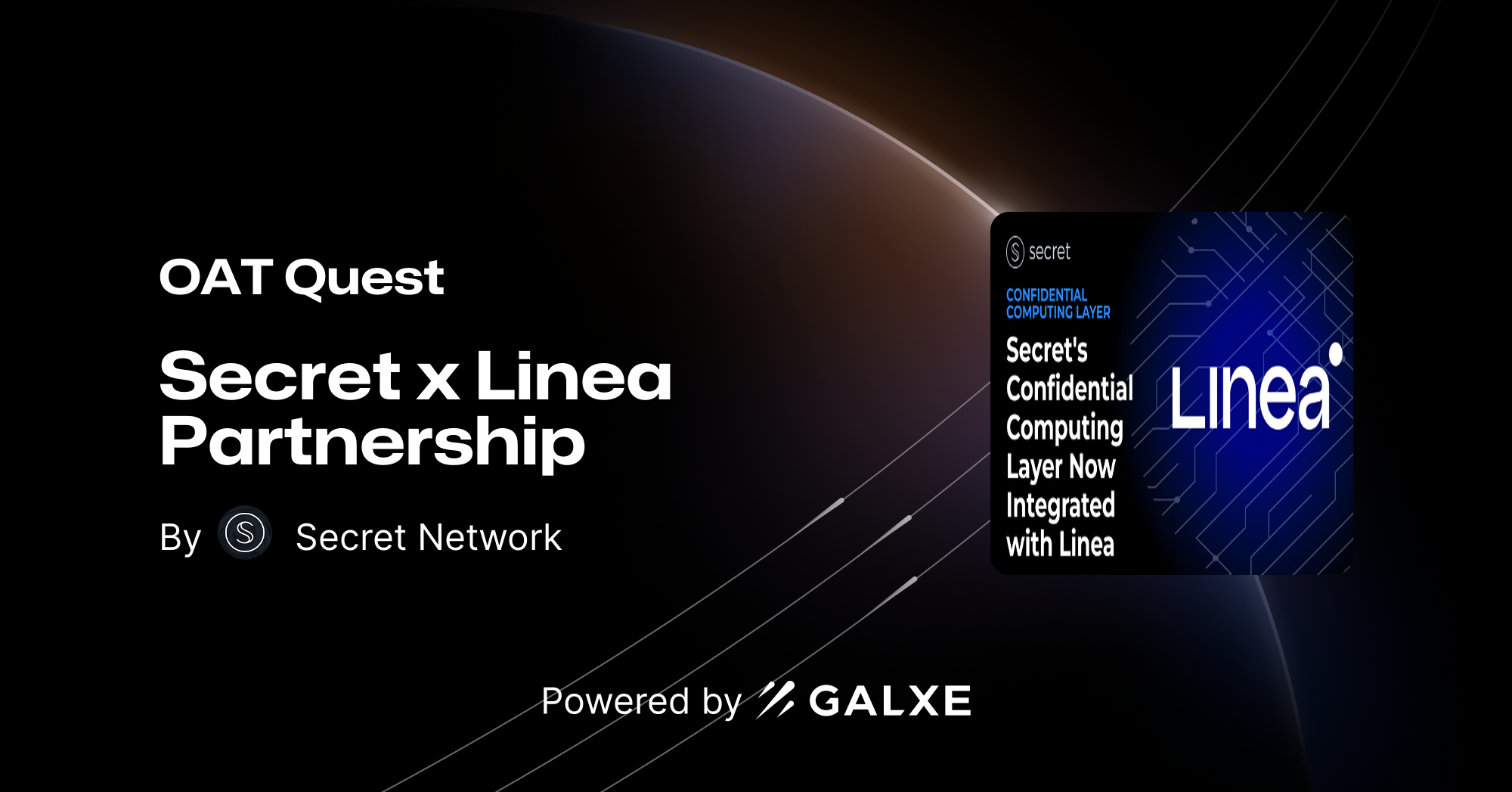 Secret x Linea Partnership by Secret Network | Galxe Quest