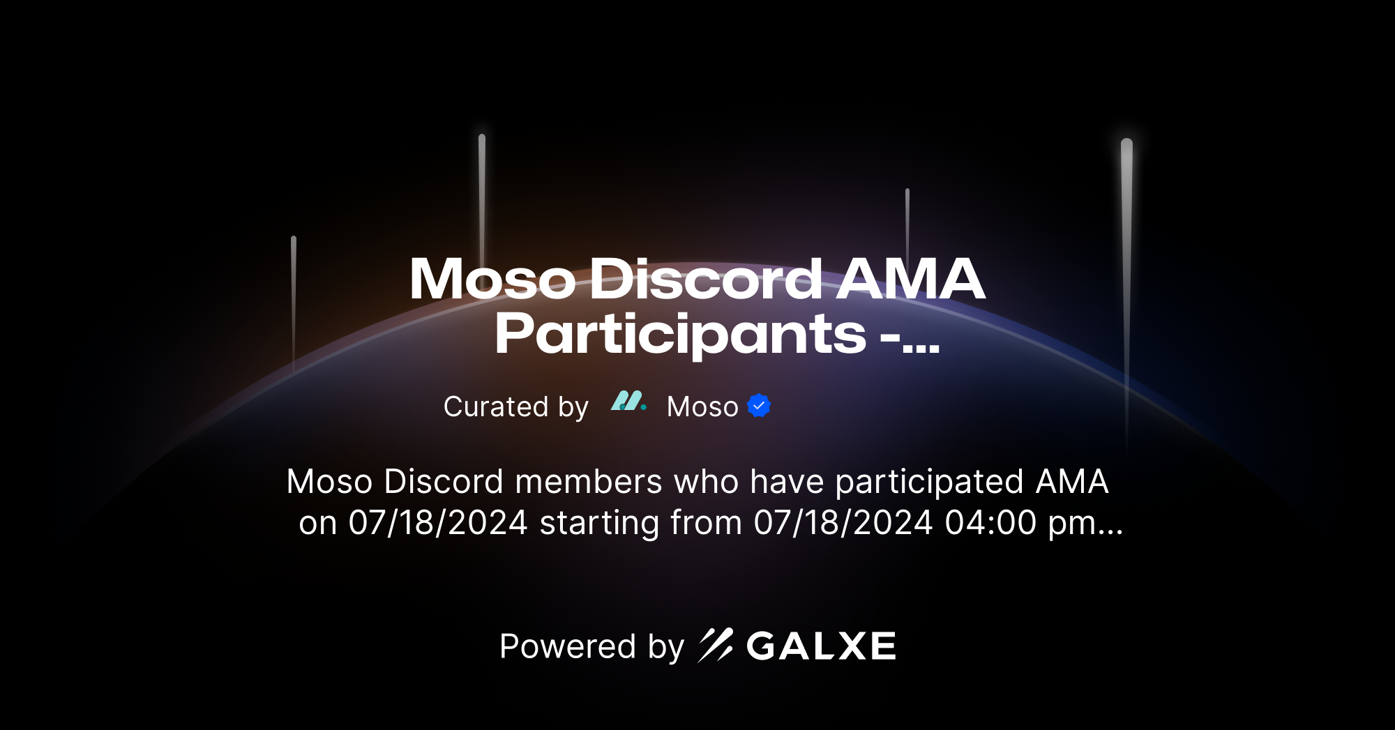 Moso Discord AMA Participants - 07/18/2024 Credential | Galxe