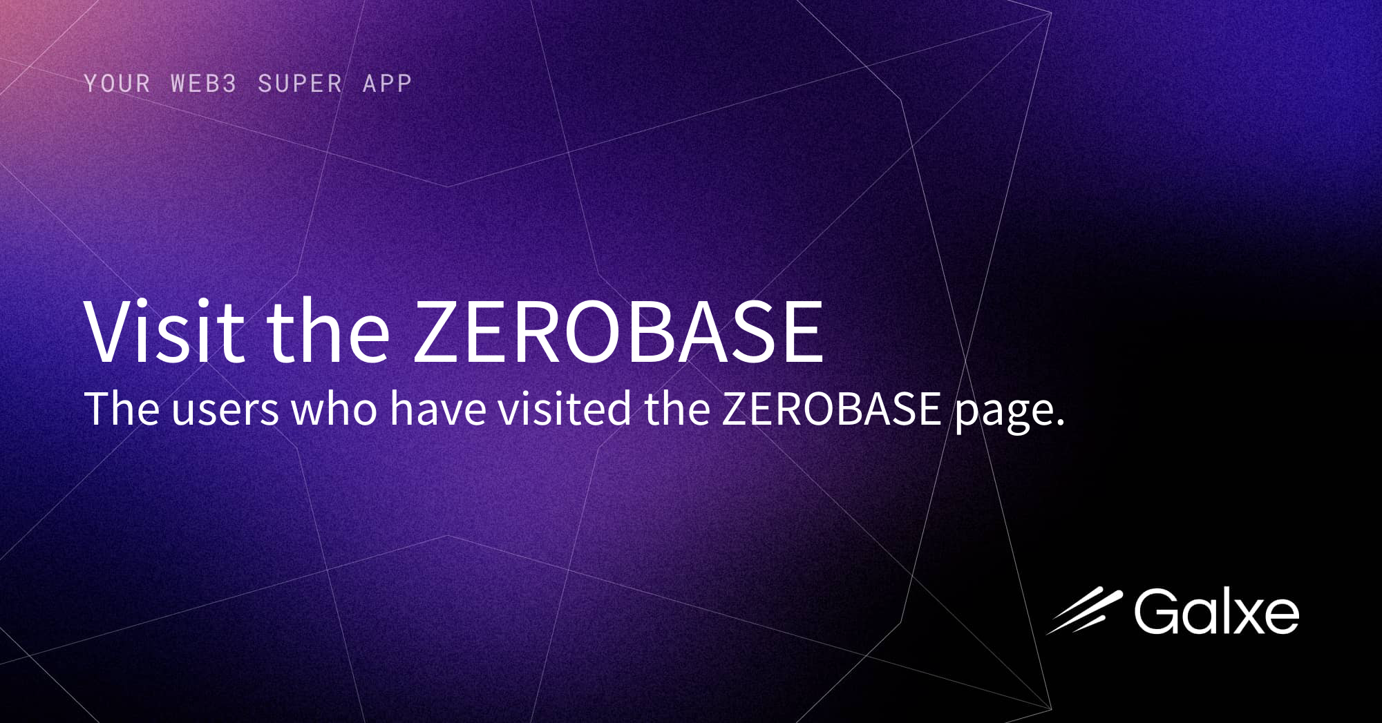 Visit the ZEROBASE Credential | Galxe