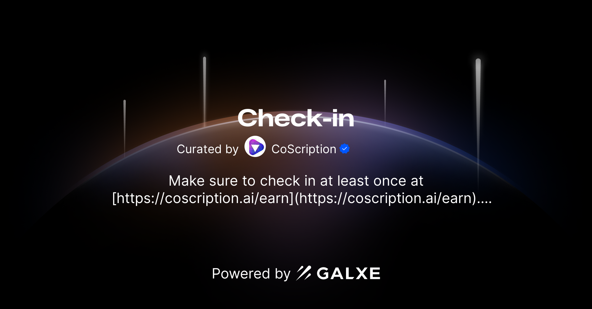 Check-in Credential | Galxe