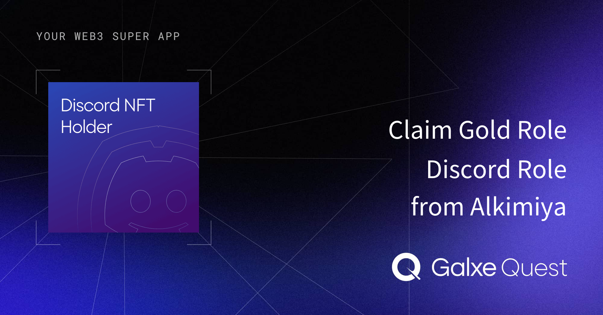 Claim S1 Gold Discord Role from Alkimiya on Galxe