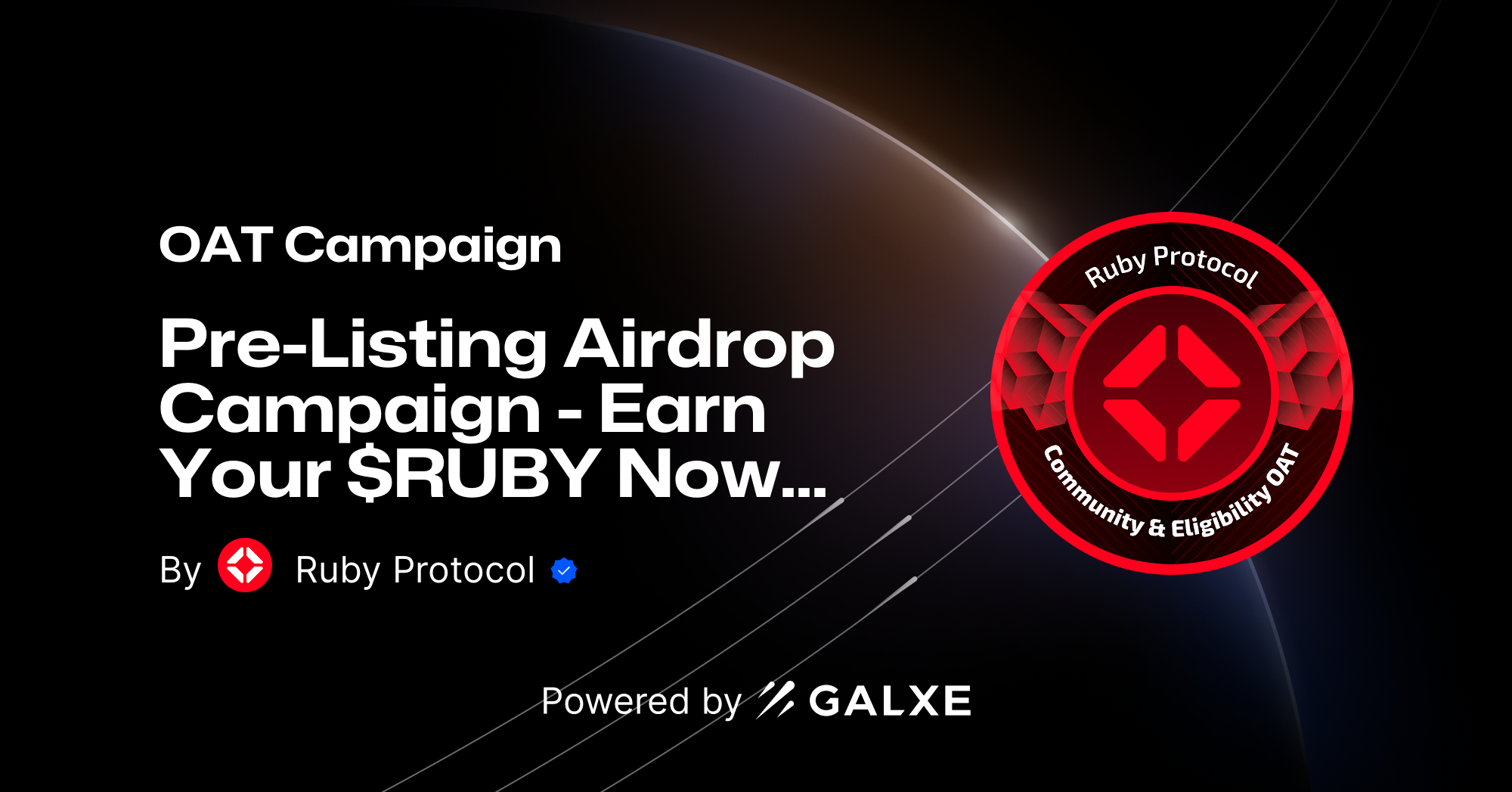 Pre Listing Airdrop Campaign Earn Your Ruby Nowπ By Ruby Protocol