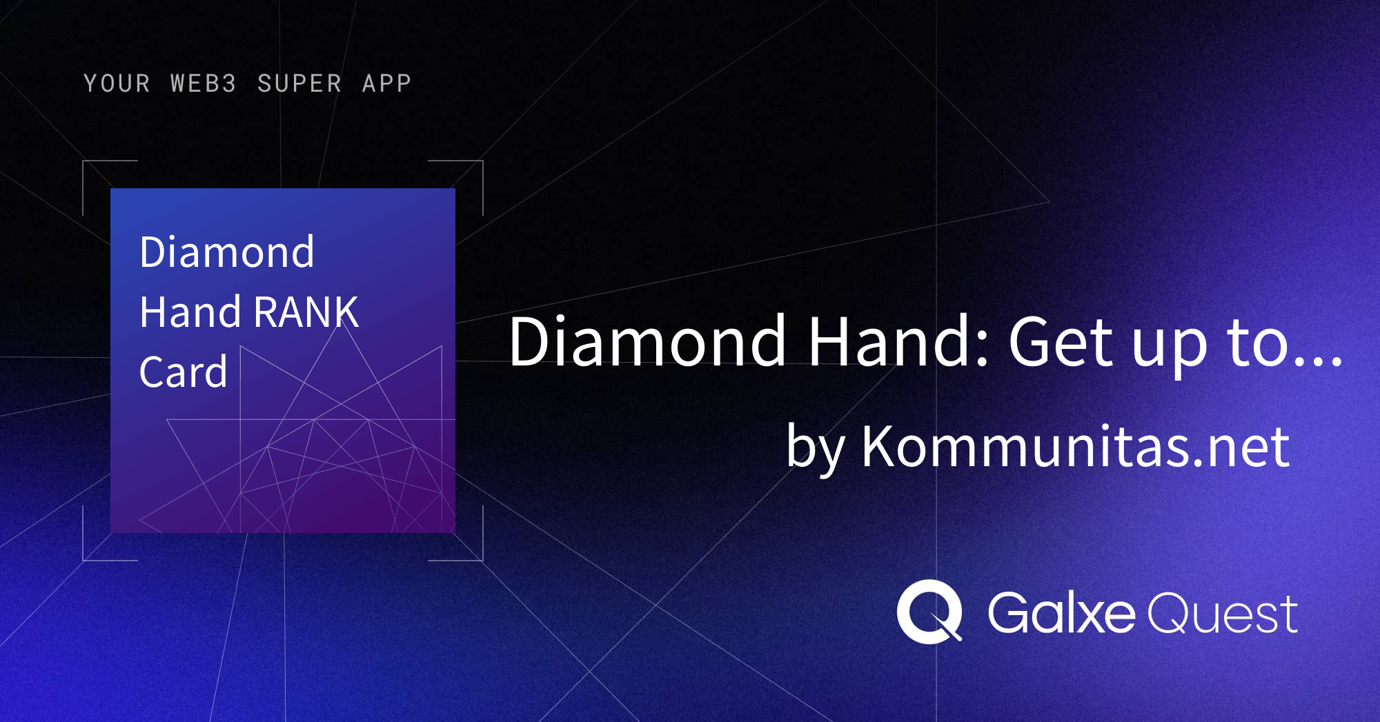 Diamond Hand: Get up to 200% of your $RAN purchase by not refunding by Kommunitas.net | Galxe Quest