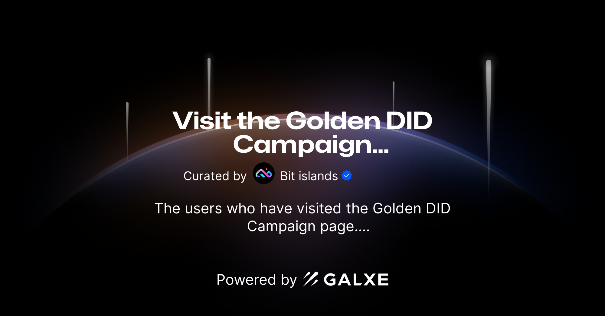 Visit the Golden DID Campaign Credential | Galxe