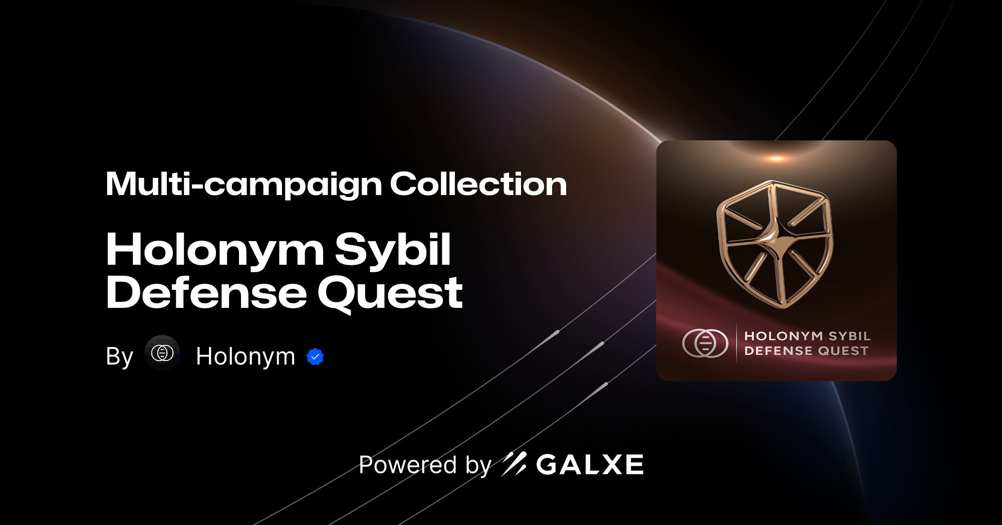 Holonym Sybil Defense Quest by Holonym | Galxe Quest