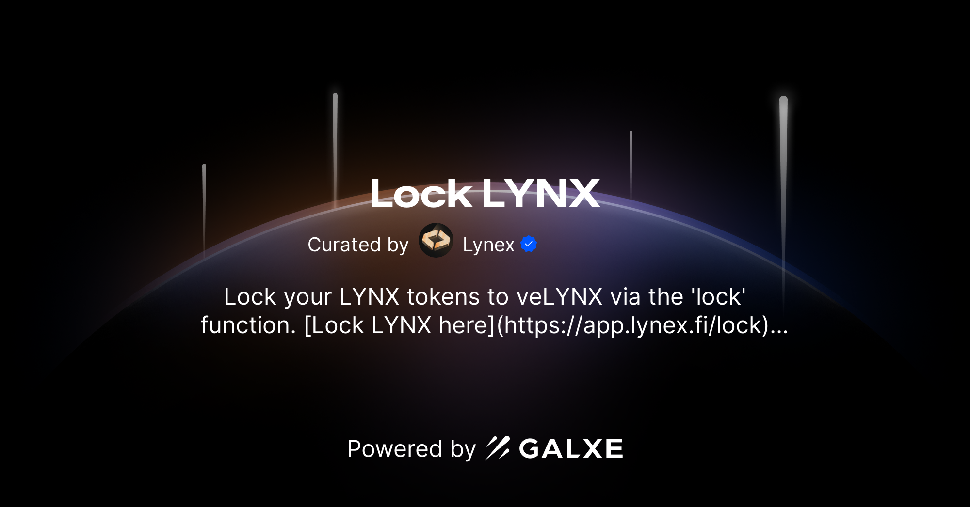Lock LYNX Credential | Galxe