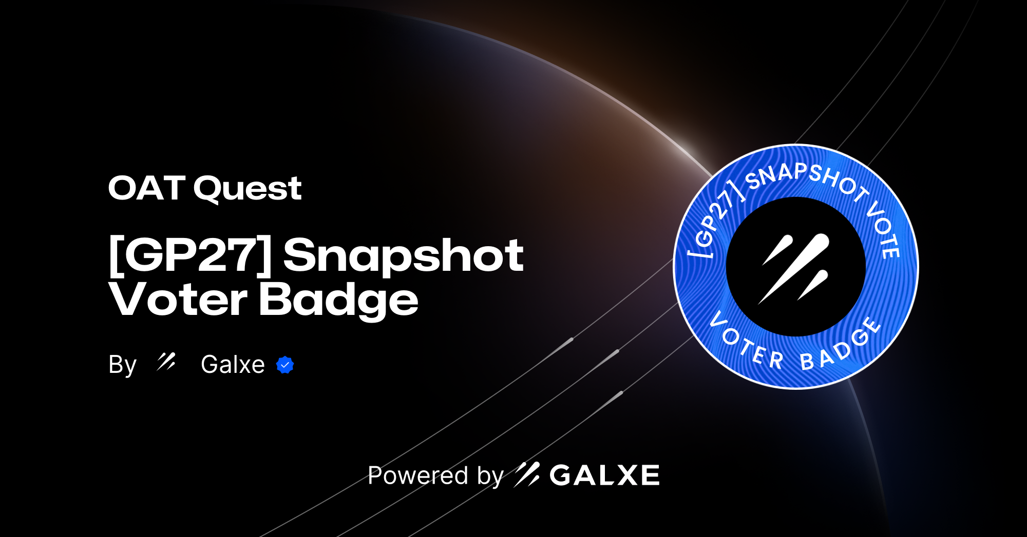 [GP27] Snapshot Voter Badge by Galxe | Galxe Quest