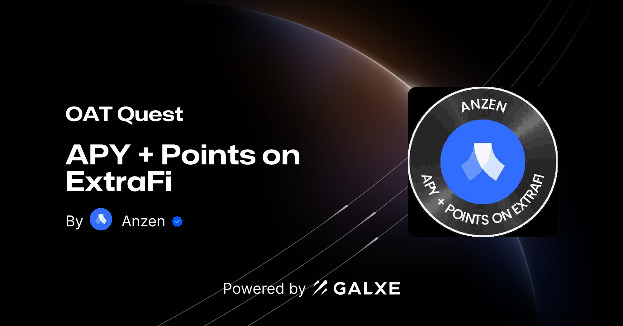APY + Points on ExtraFi by Anzen | Galxe Quest