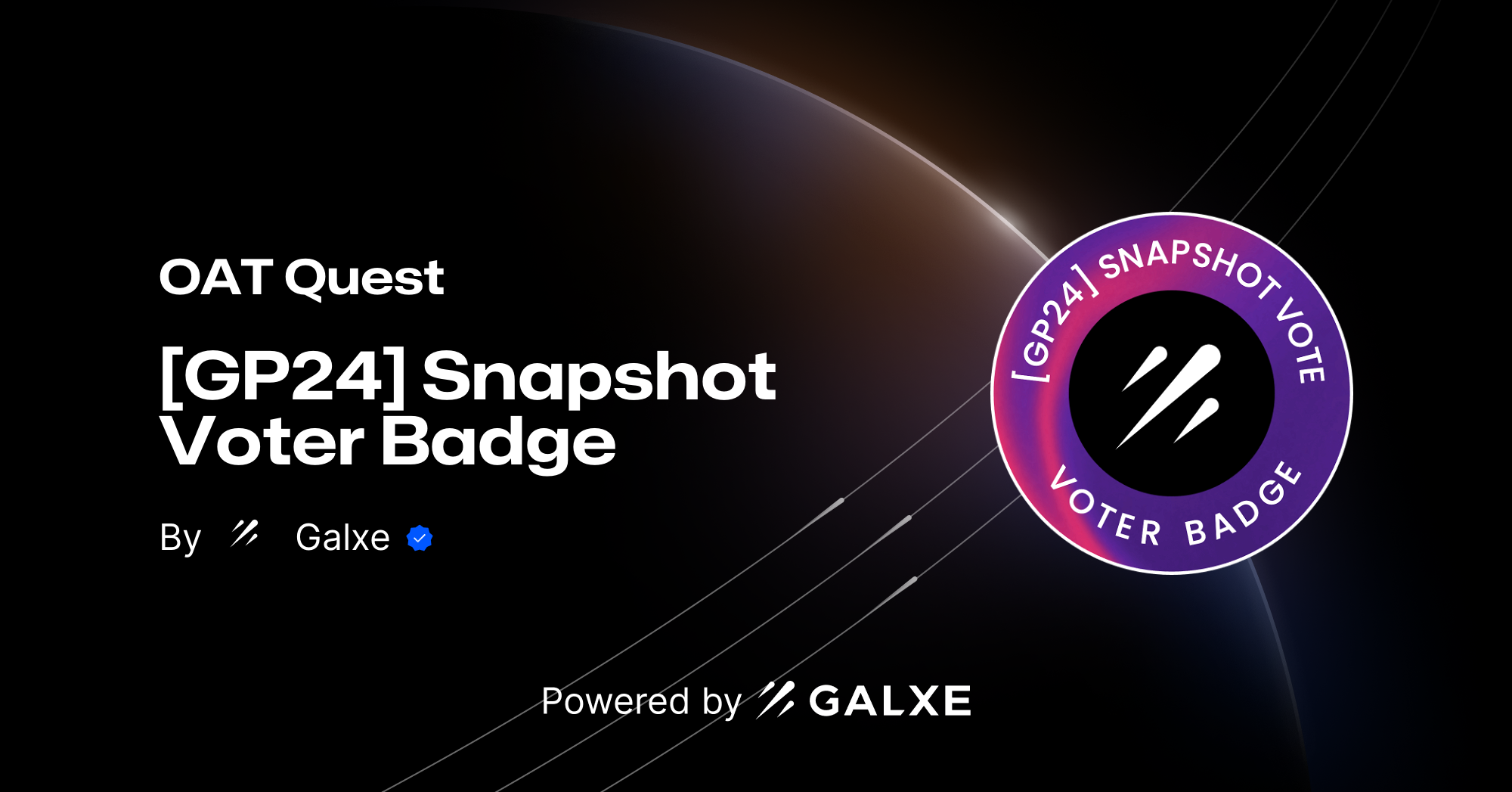 [GP24] Snapshot Voter Badge by Galxe | Galxe Quest