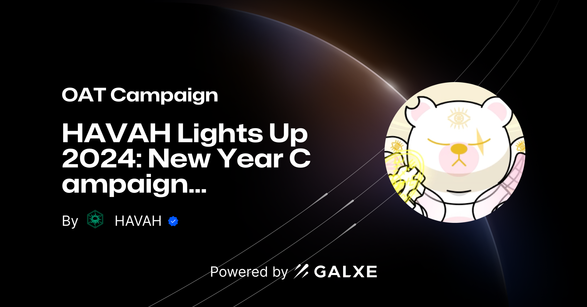 HAVAH Lights Up 2024: New Year Campaign by HAVAH | Galxe Quest