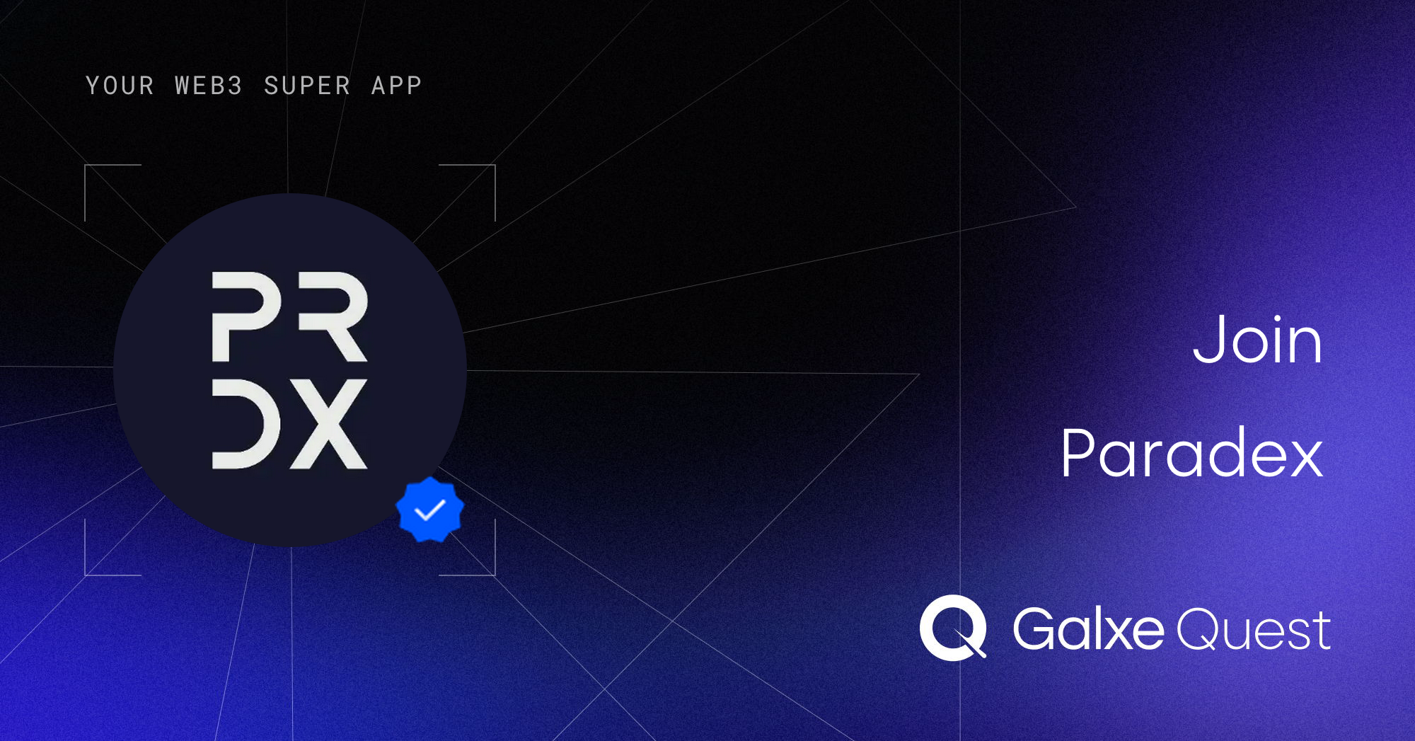 Join Paradex on Galxe Quest