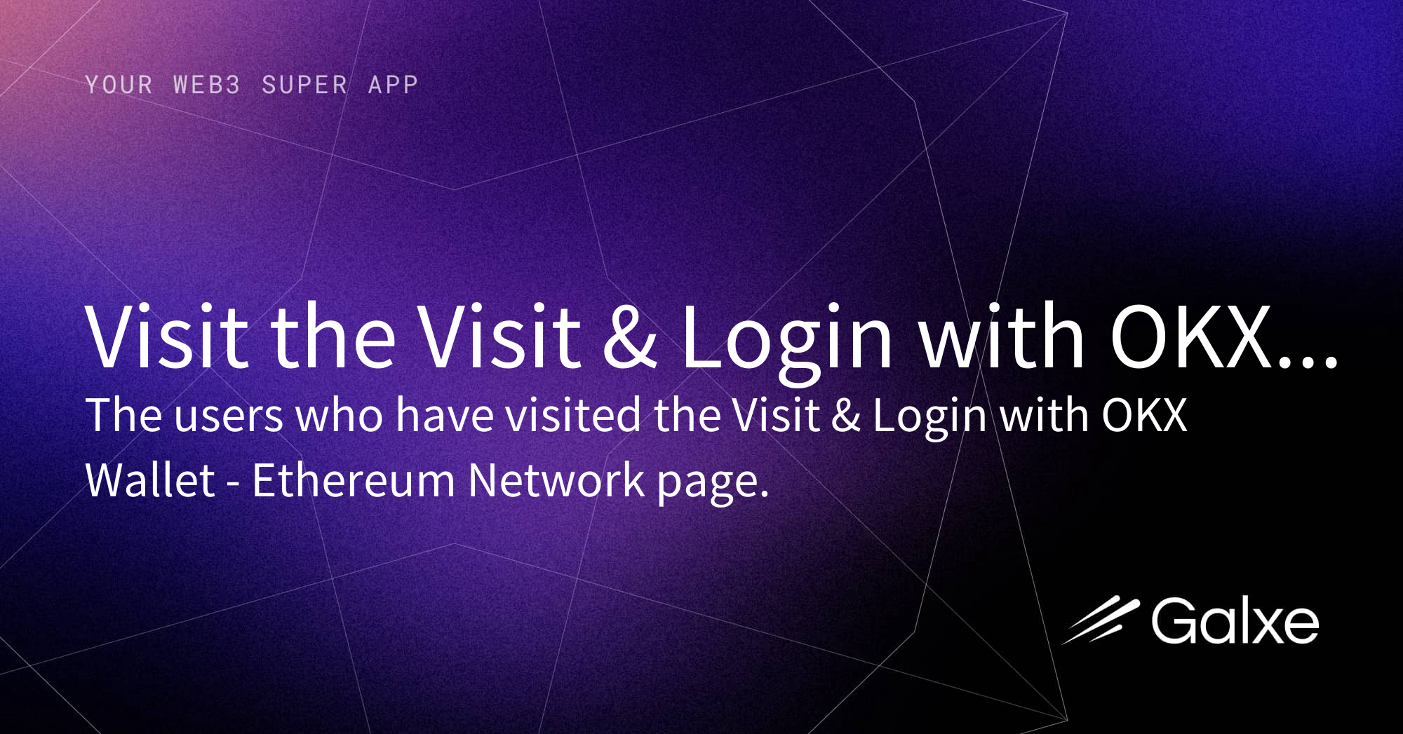 Visit the Link & Login with OKX Wallet - Ethereum Network Credential ...