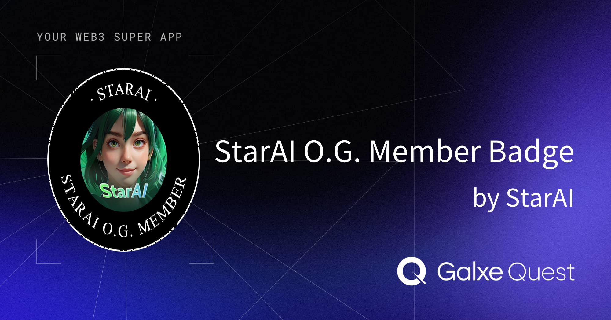 StarAI O.G. Member Badge by StarAI | Galxe Quest