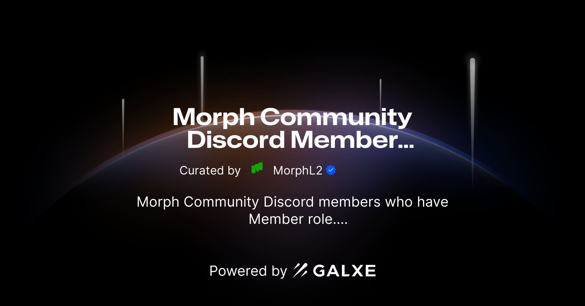 Morph Community Discord Member Credential | Galxe