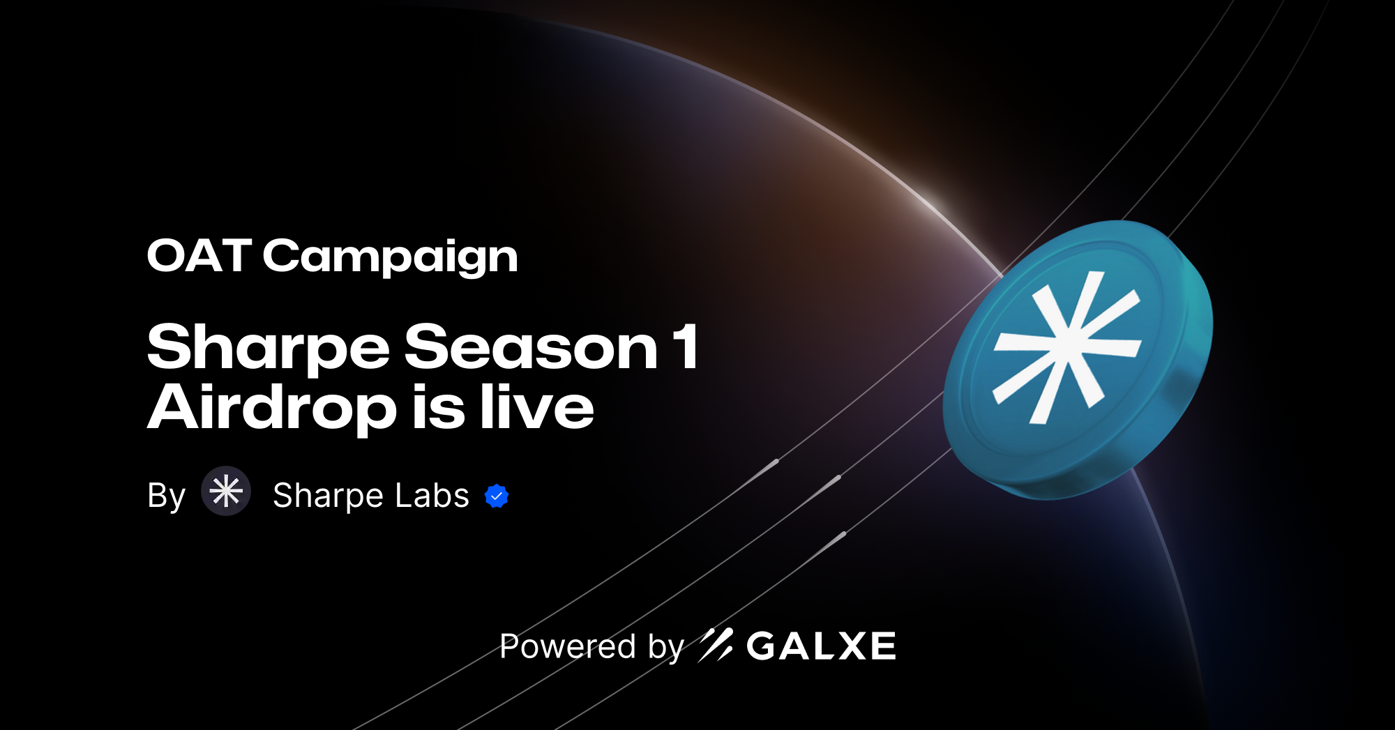 Sharpe Season 1 Airdrop is live by Sharpe AI | Galxe Quest