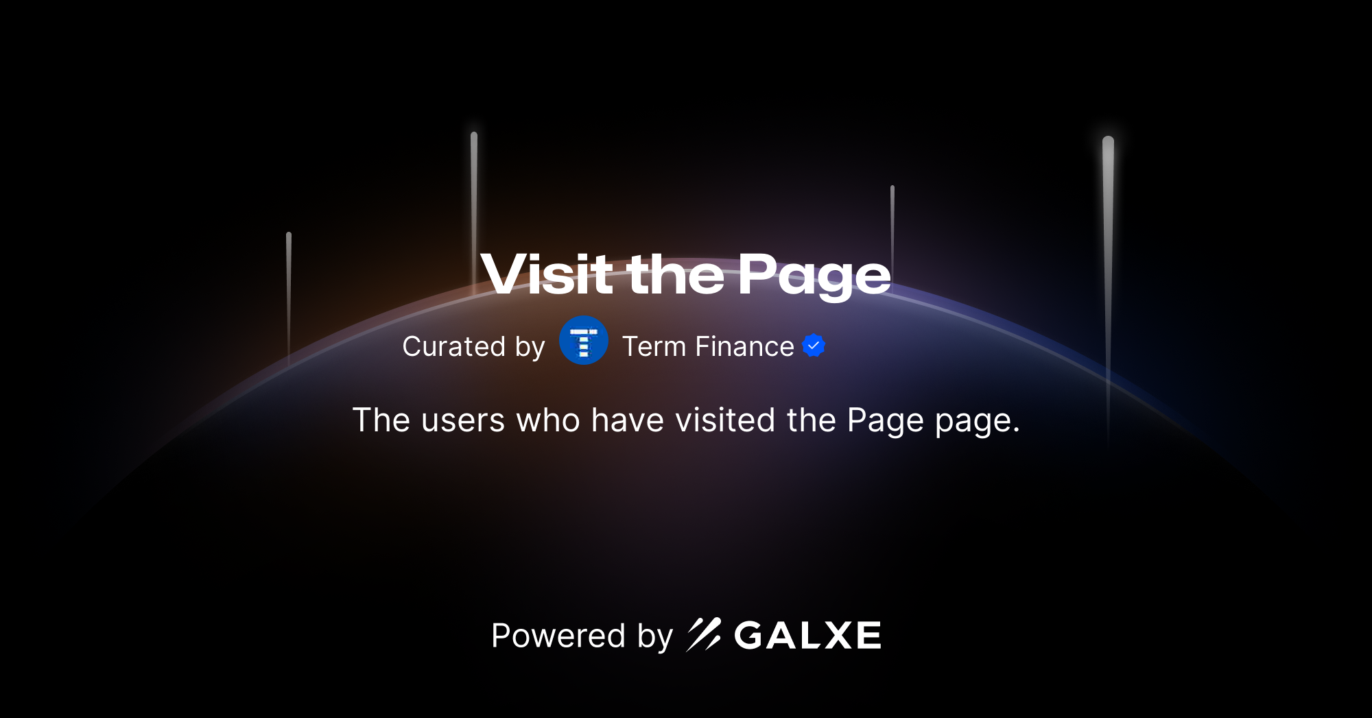 Visit the Page Credential | Galxe