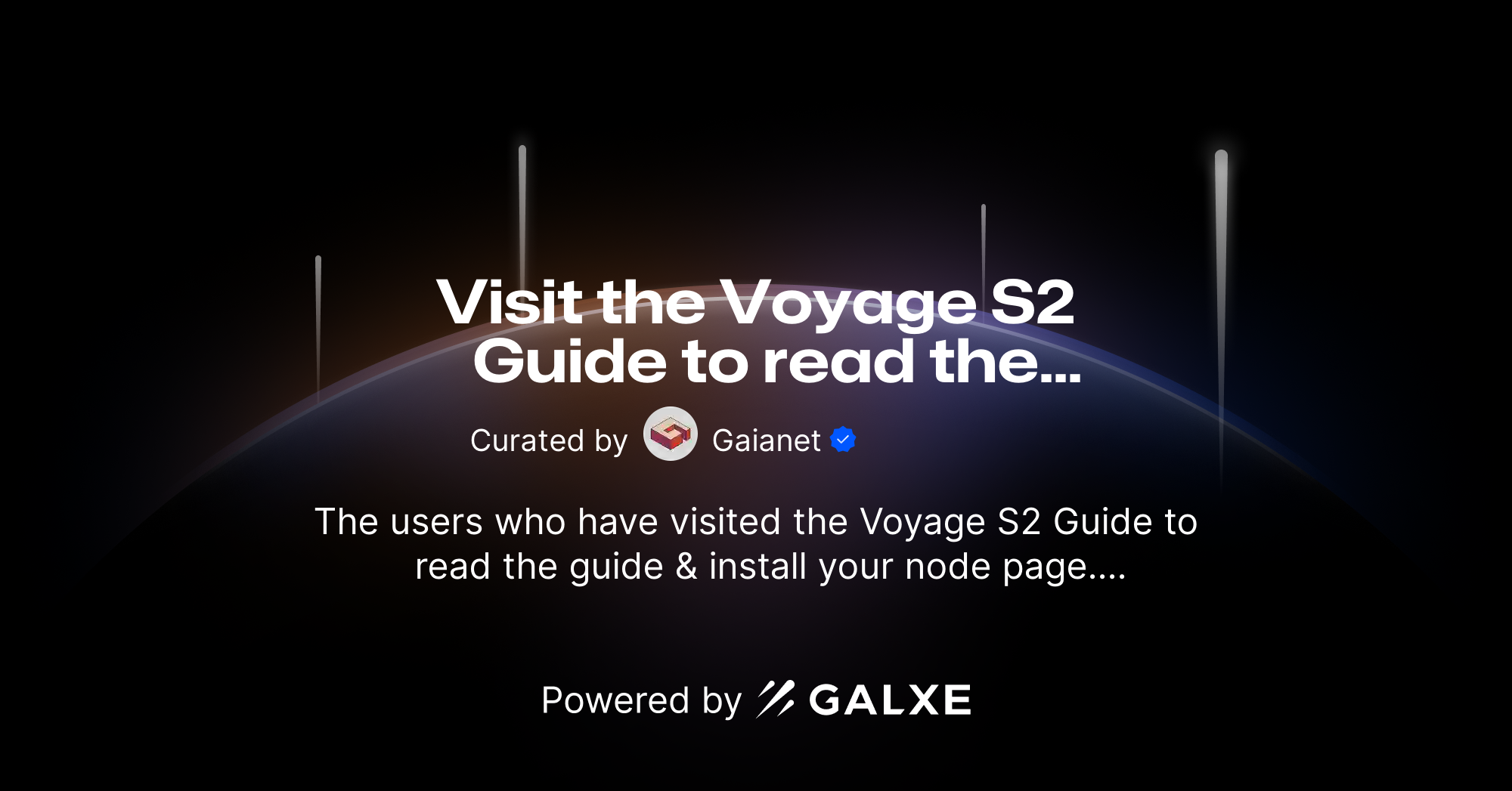 Visit the Voyage S2 Guide to read the guide & install your node ...