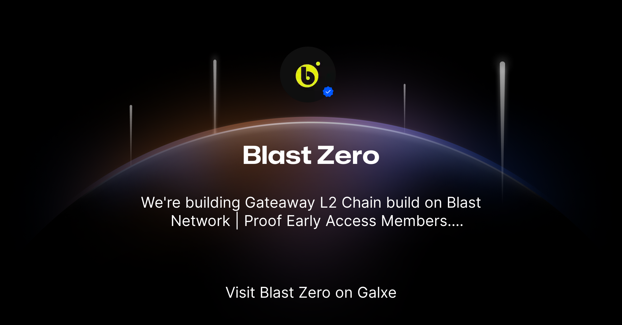 Join Blast Zero on Galxe