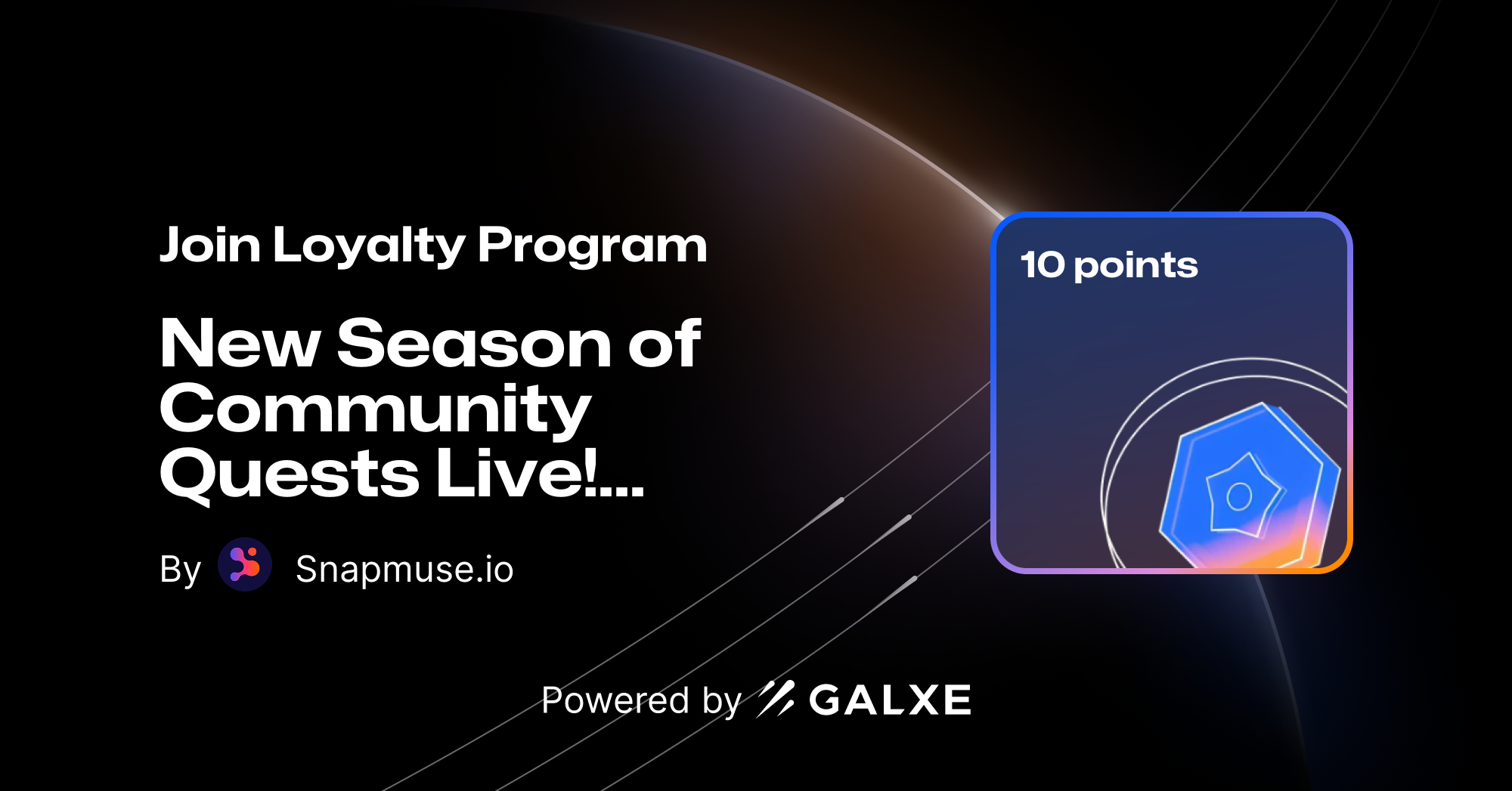 New Season of Community Quests Live! by Snapmuse.io | Galxe Quest