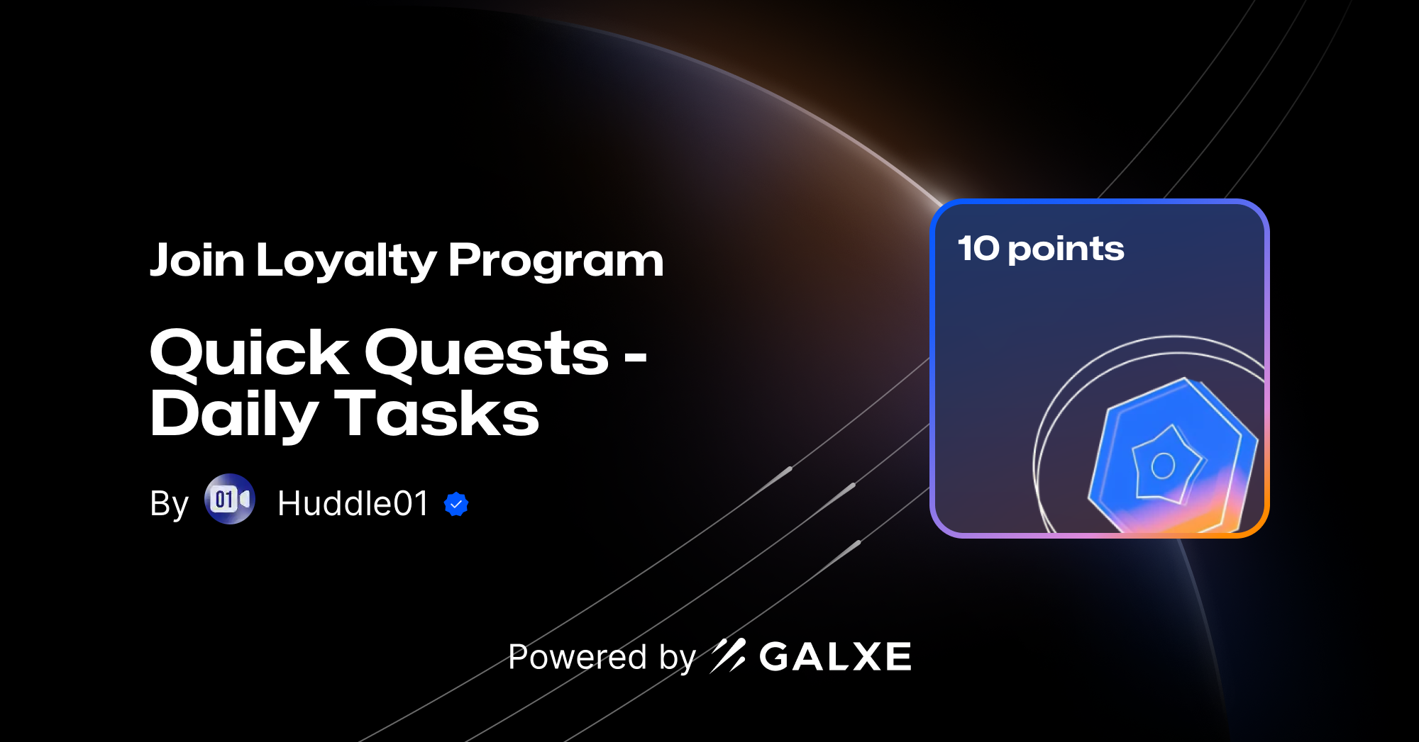 Quick Quests - Daily Tasks by Huddle01 | Galxe Quest
