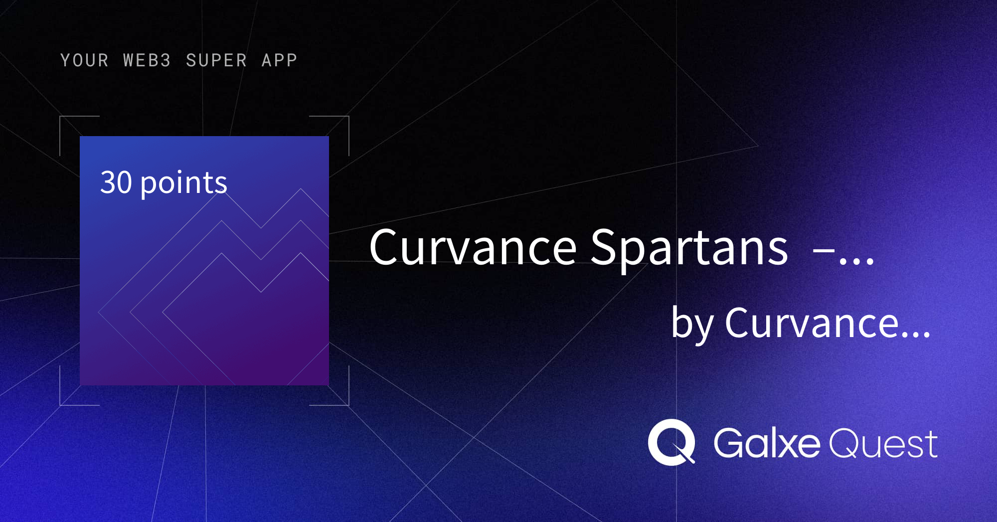 Curvance Spartans ⚔️ – Quest 1 by Curvance... | Galxe Quest