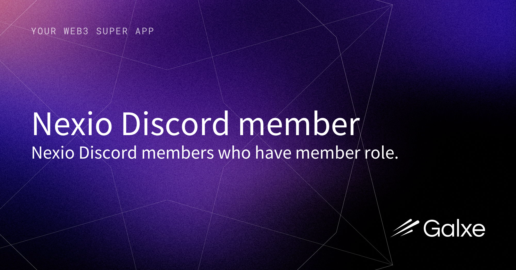 Nexio Discord member Credential | Galxe