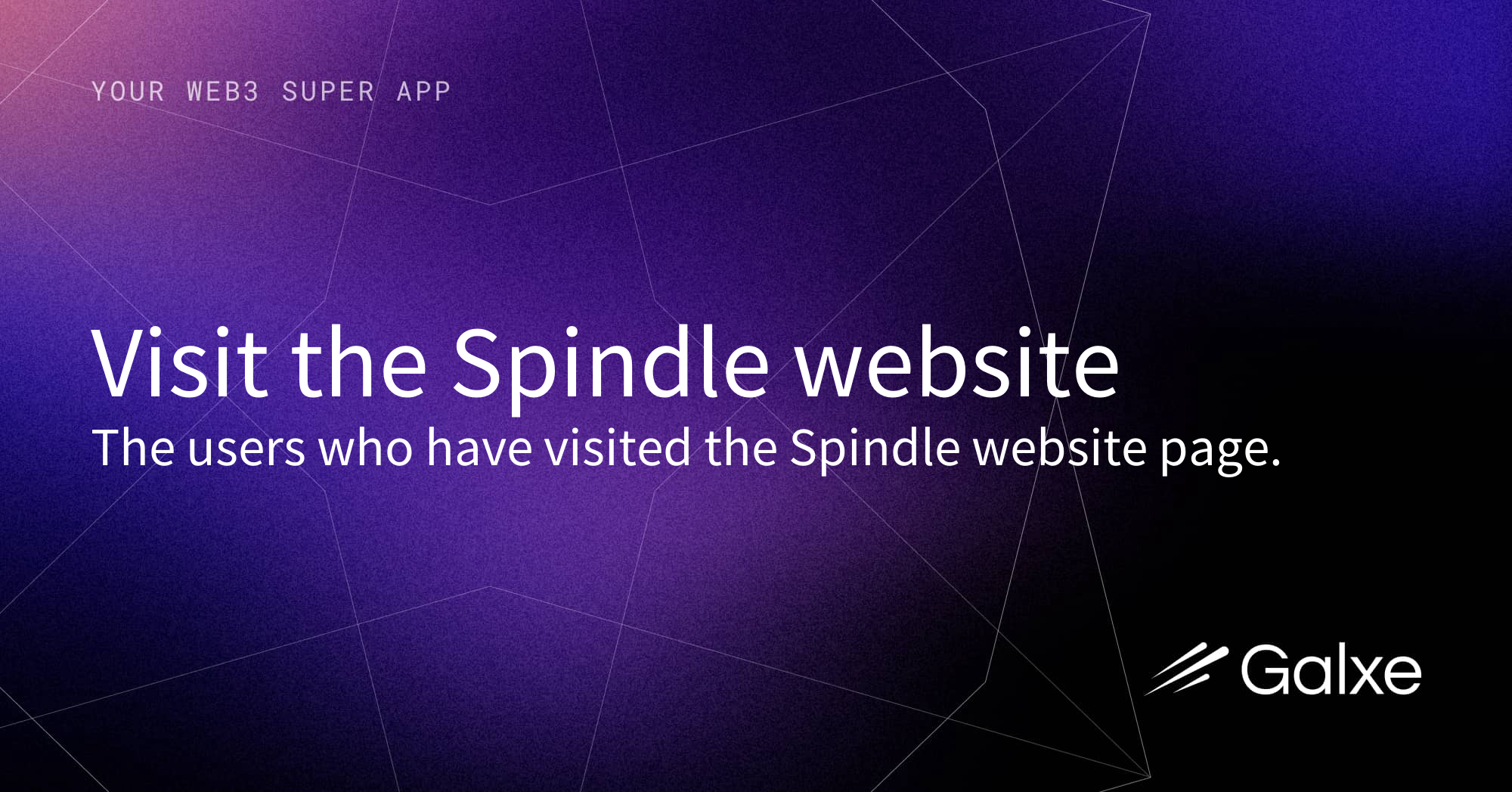 Visit the Spindle website Credential | Galxe