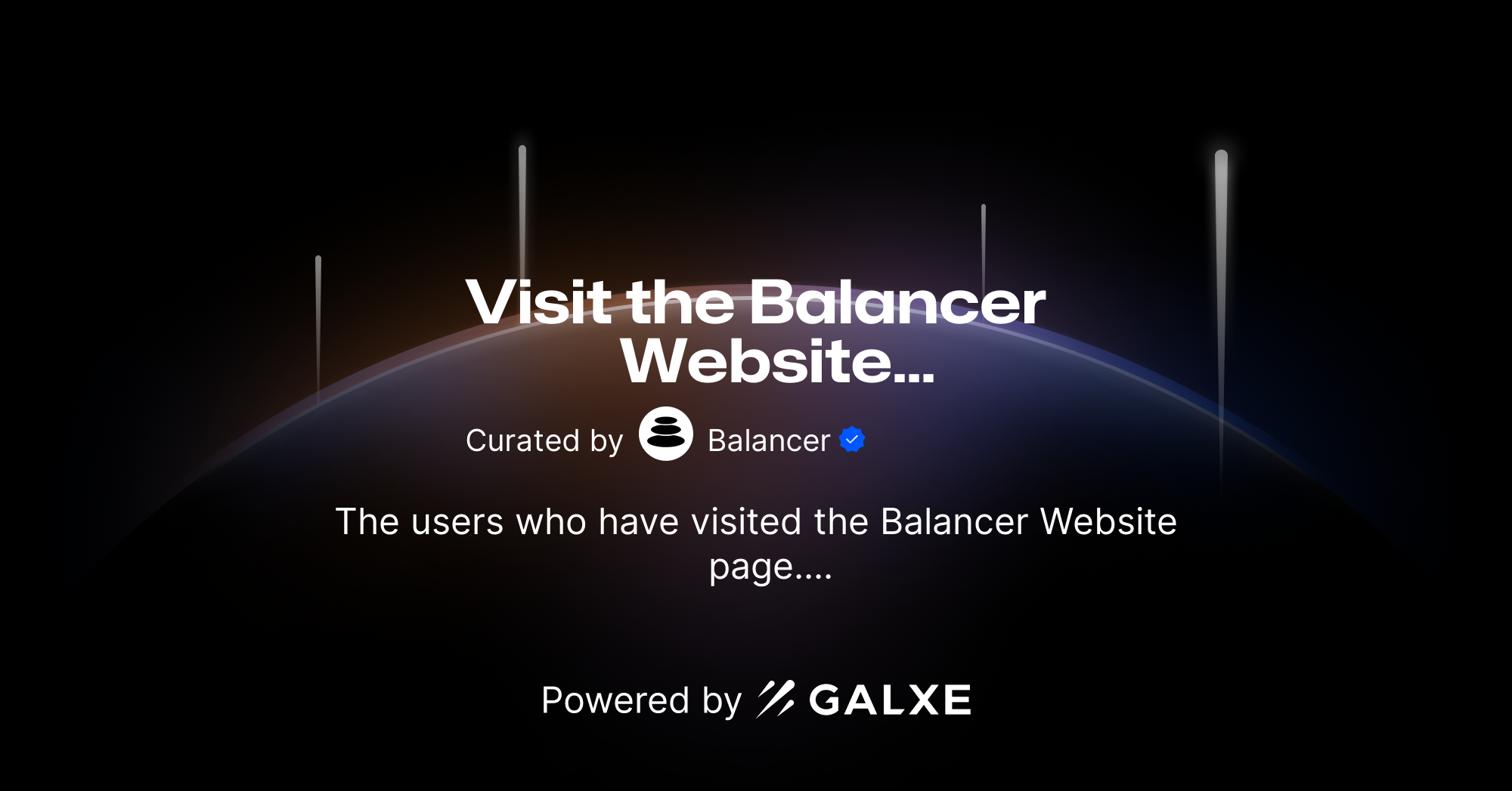 Visit the Balancer Website Credential | Galxe