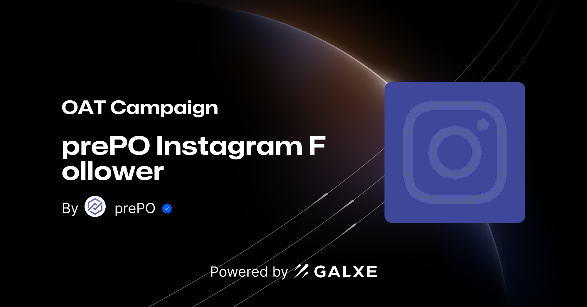 prePO Instagram Follower by prePO | Galxe Quest