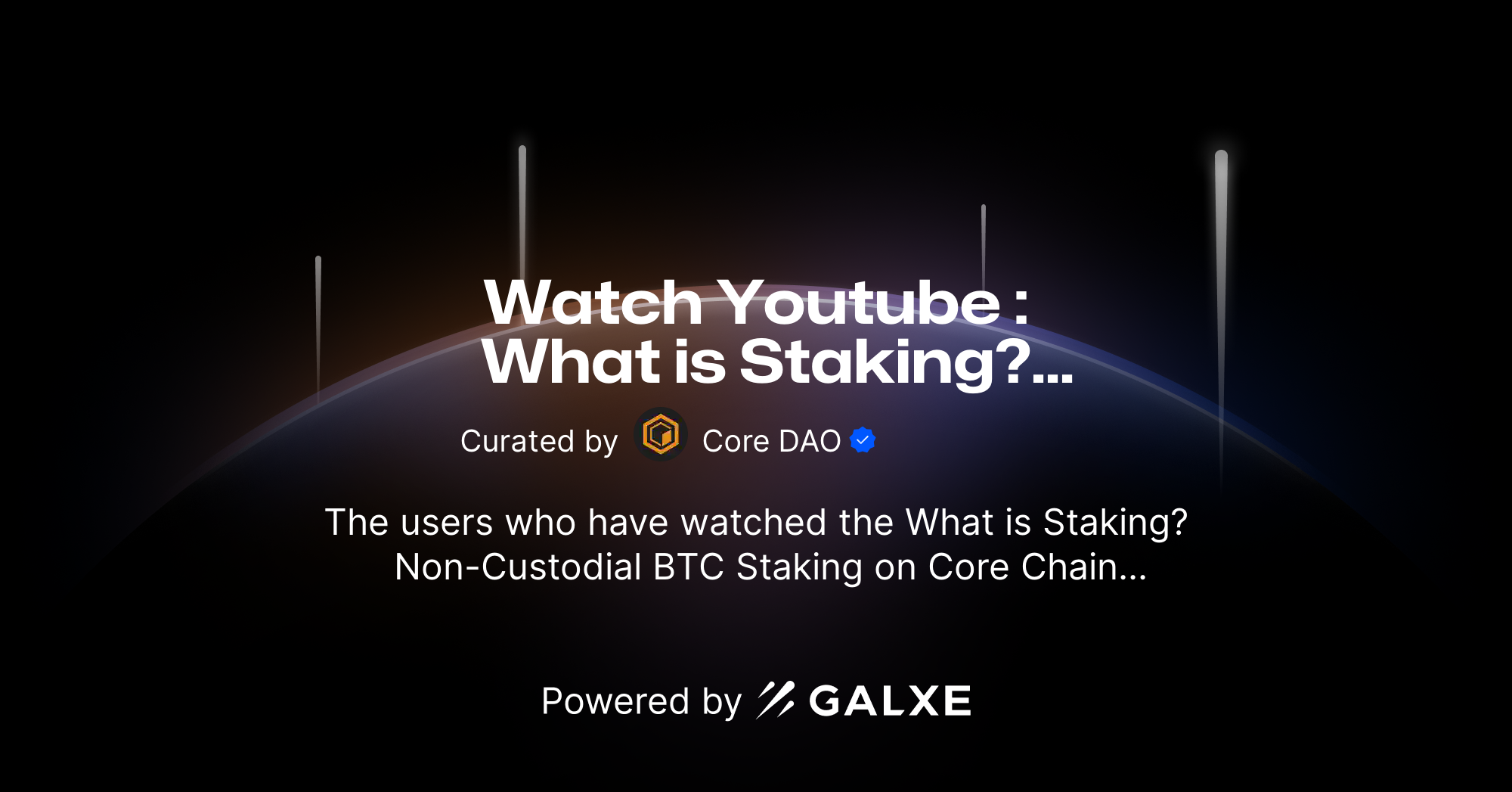 Watch Youtube : What is Staking? Non-Custodial BTC Staking on Core Chain Explained Credential ...