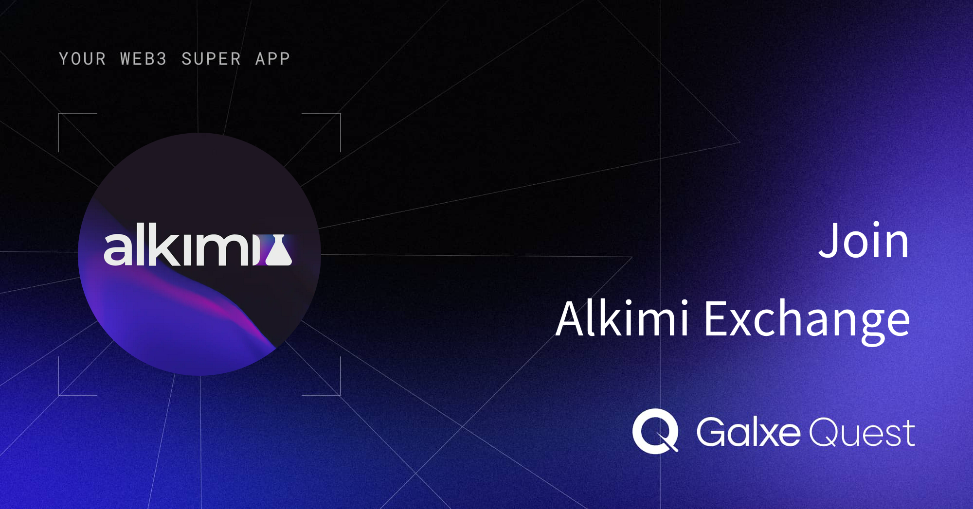 Join Alkimi Exchange on Galxe Quest