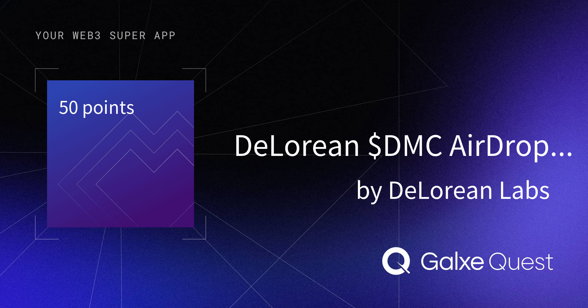 DeLorean $DMC AirDrop Race - Lap 4 - Catch Up by DeLorean Labs | Galxe ...