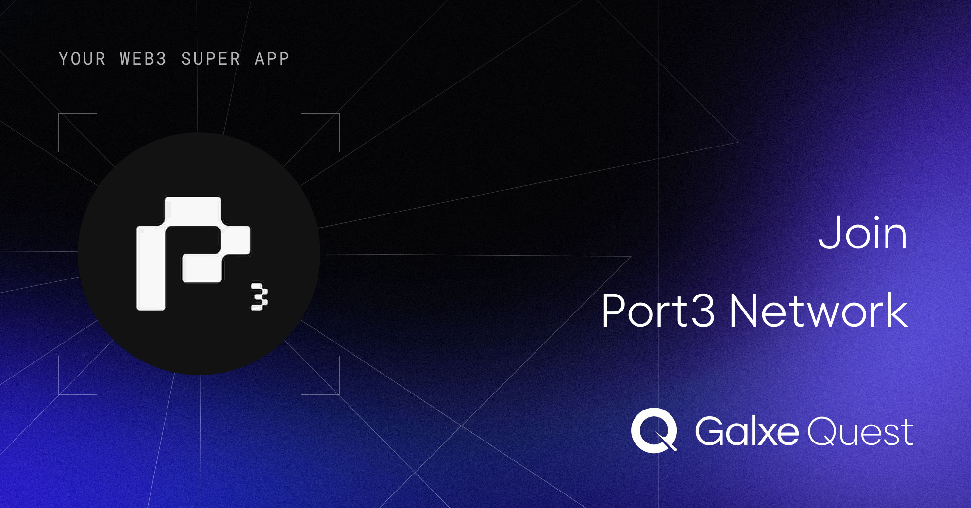 Join Port3 Network on Galxe Quest