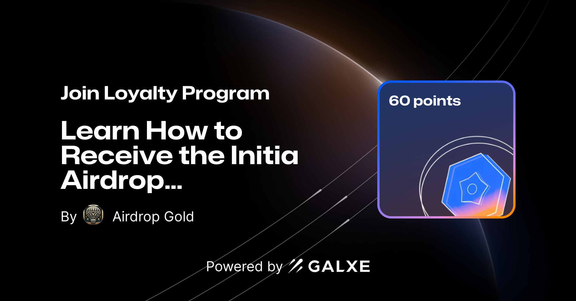 Learn How to Receive the Initia Airdrop by Airdrop Gold | Galxe Quest
