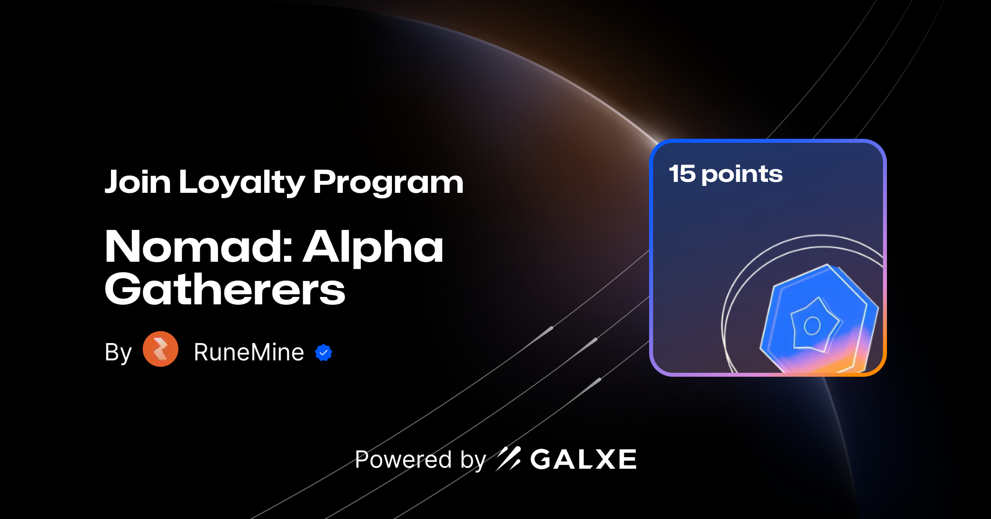 Nomad: Alpha Gatherers by RuneMine | Mine Labs | Galxe Quest