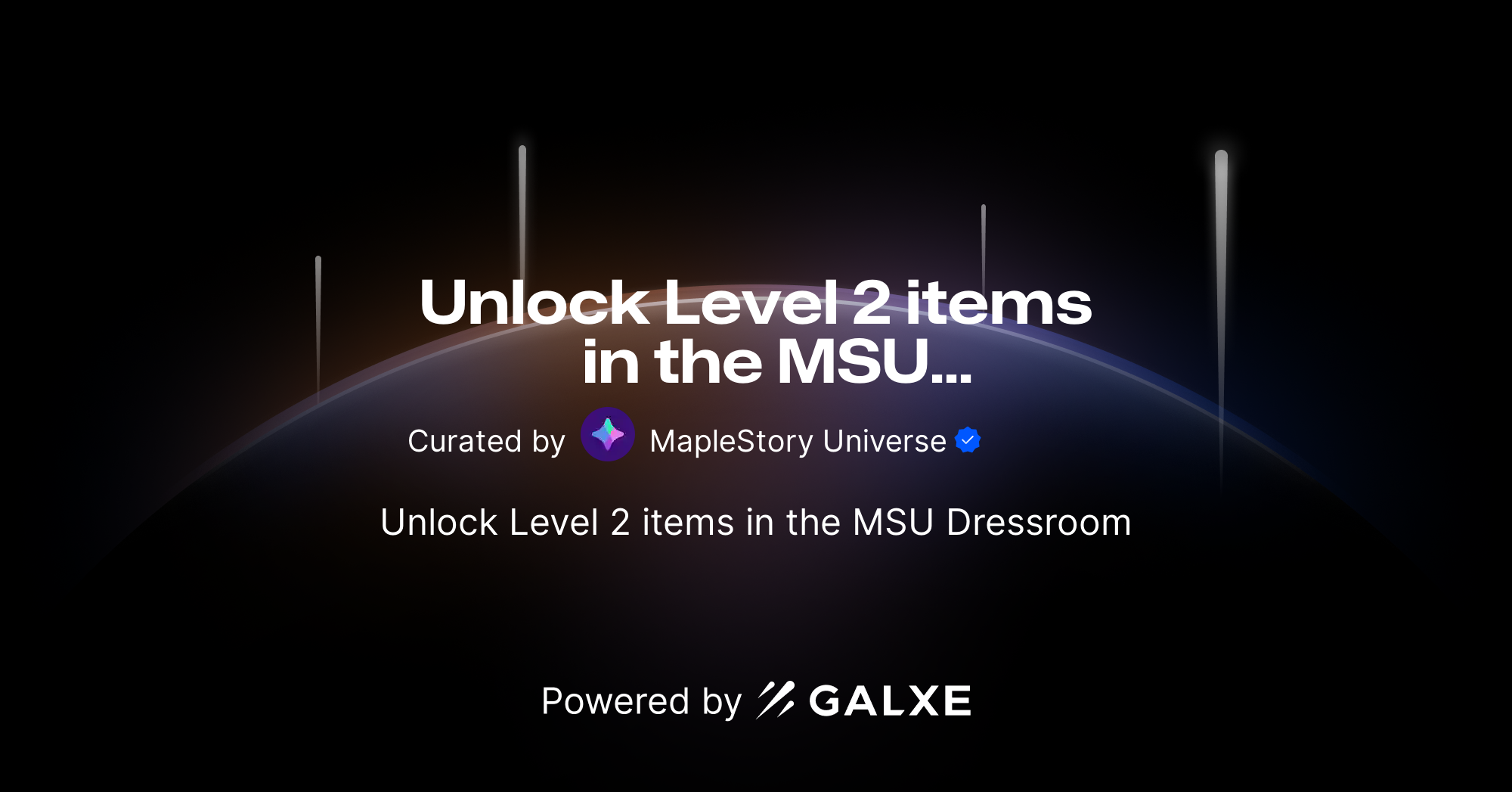 Unlock Level 2 items in the MSU Dressroom Credential | Galxe