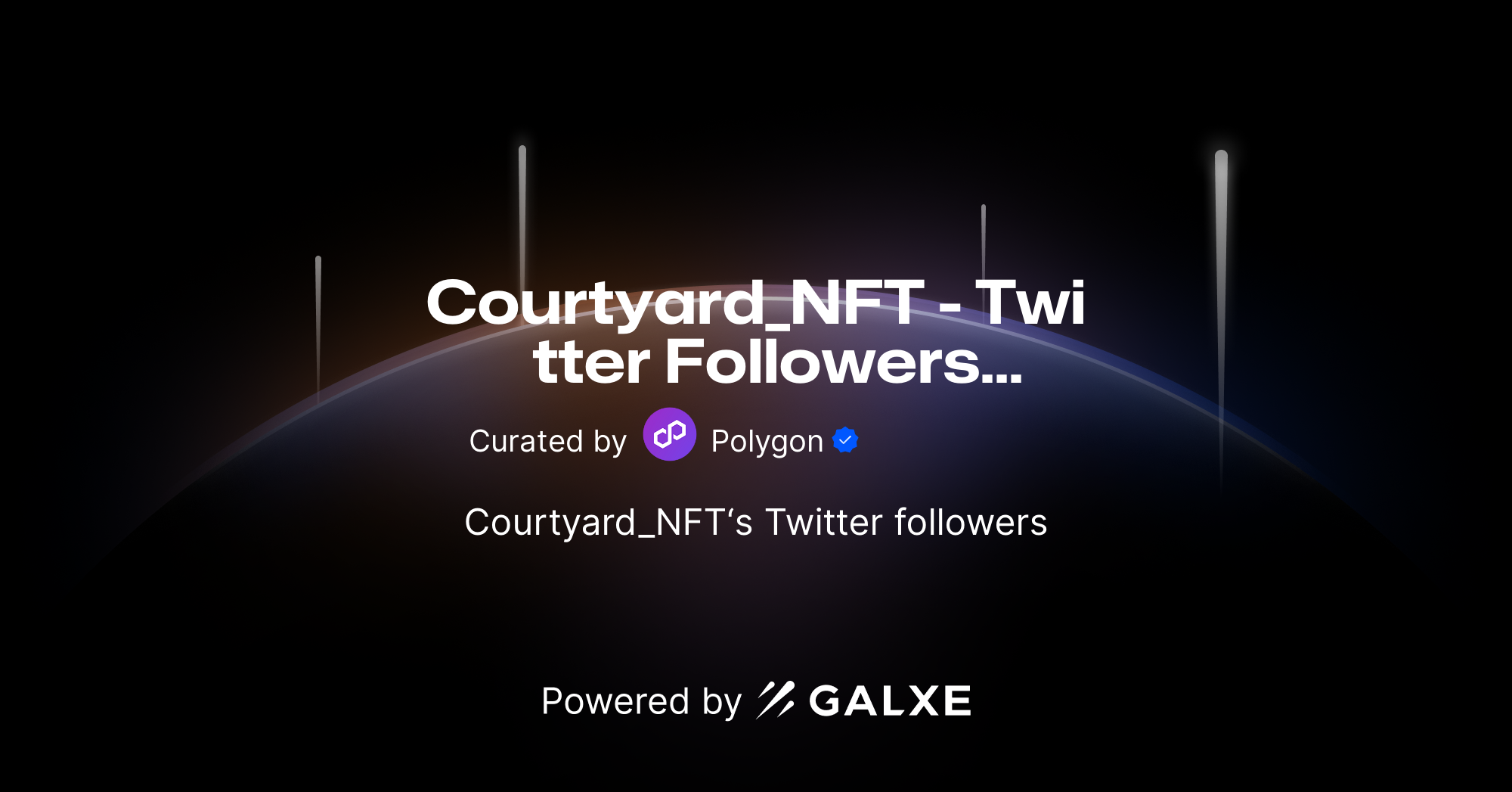 Courtyard_NFT - Twitter Followers Credential | Galxe