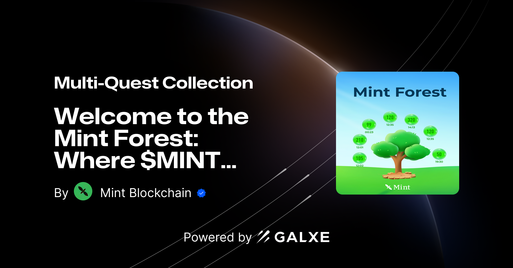 Welcome to the Mint Forest: Where $MINT Airdrop Magic Begins! 🌱 by Mint Blockchain | Galxe Quest