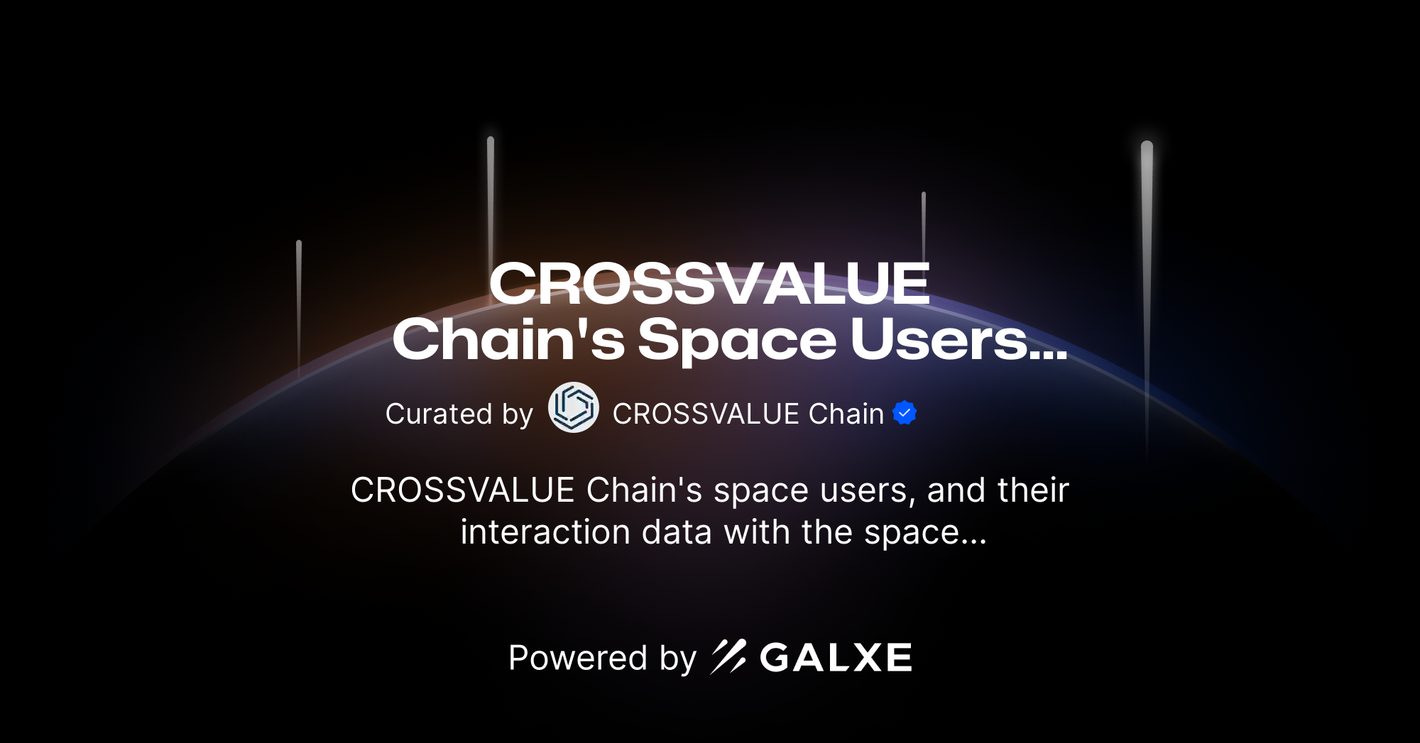 CROSSVALUE Chain's Space Users Credential | Galxe