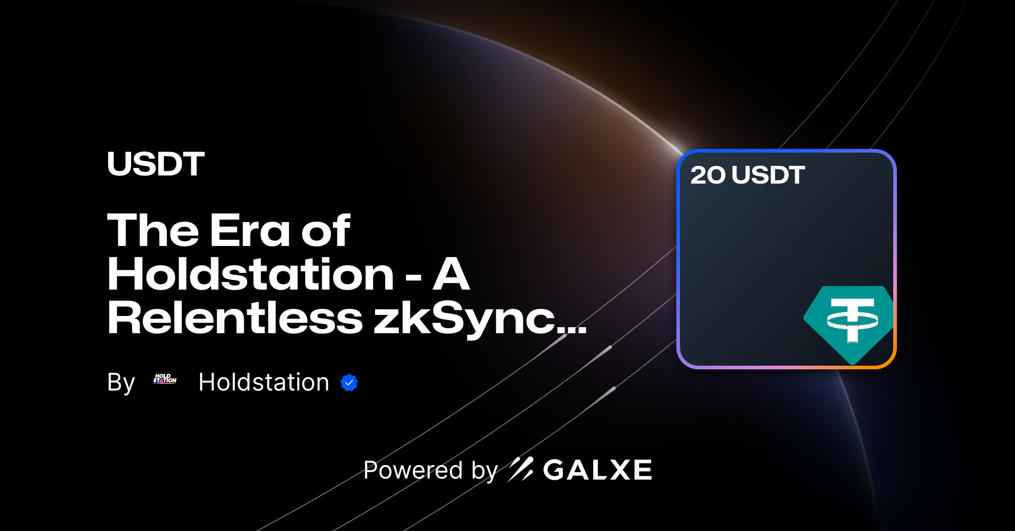 The Era of Holdstation - A Relentless zkSync Builder - GIVEAWAY $1,000 by Holdstation | Galxe Quest